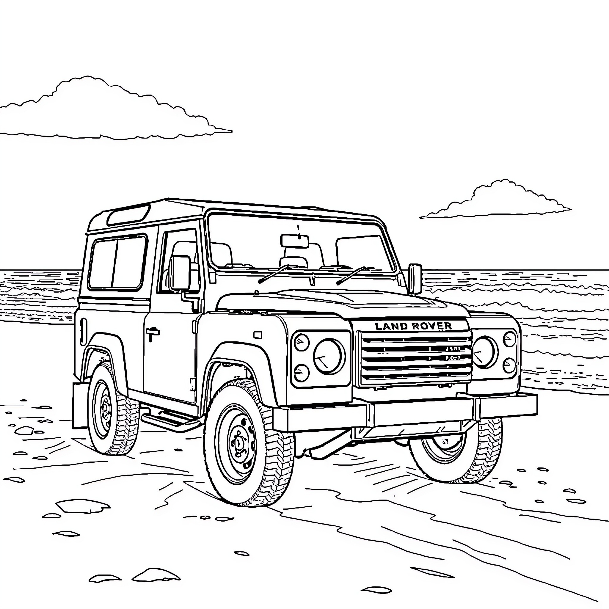 Best Land Rover Coloring Pages (Free Printable PDF)