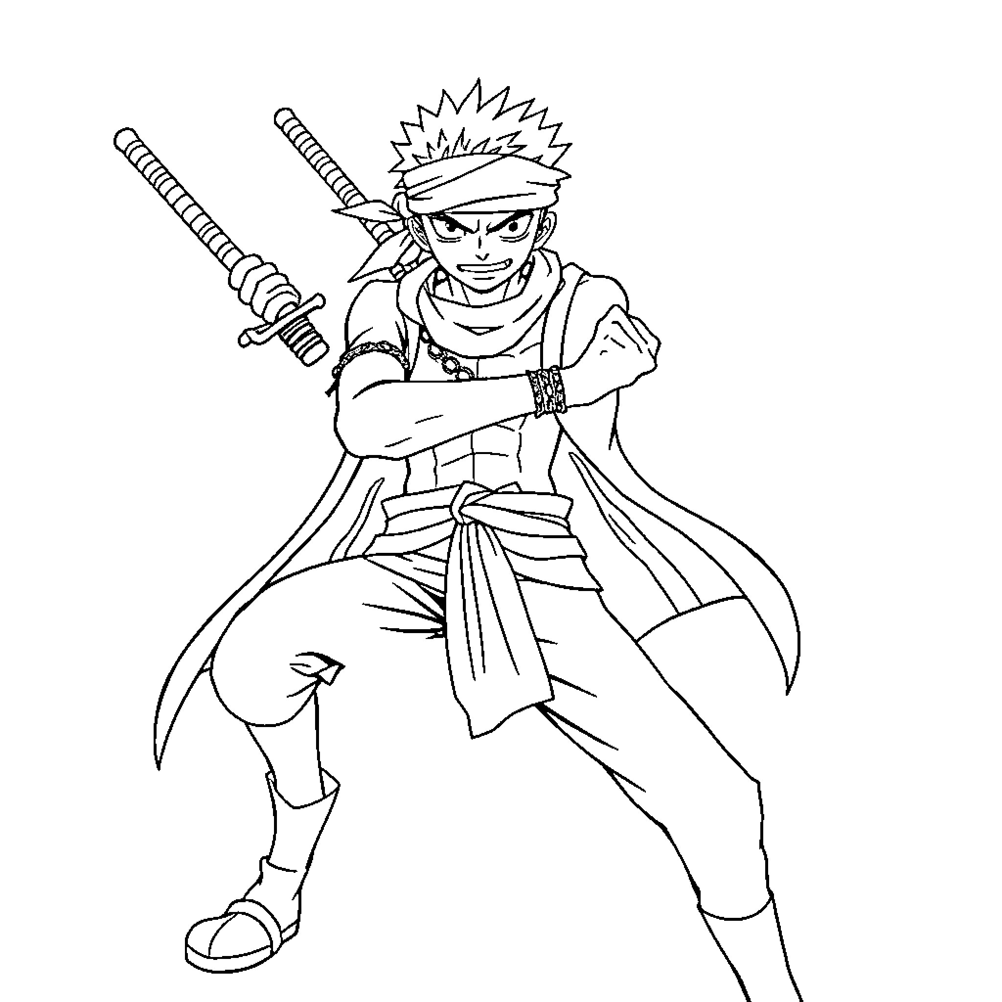 Best Zoro Coloring Pages (Free Printable PDF)