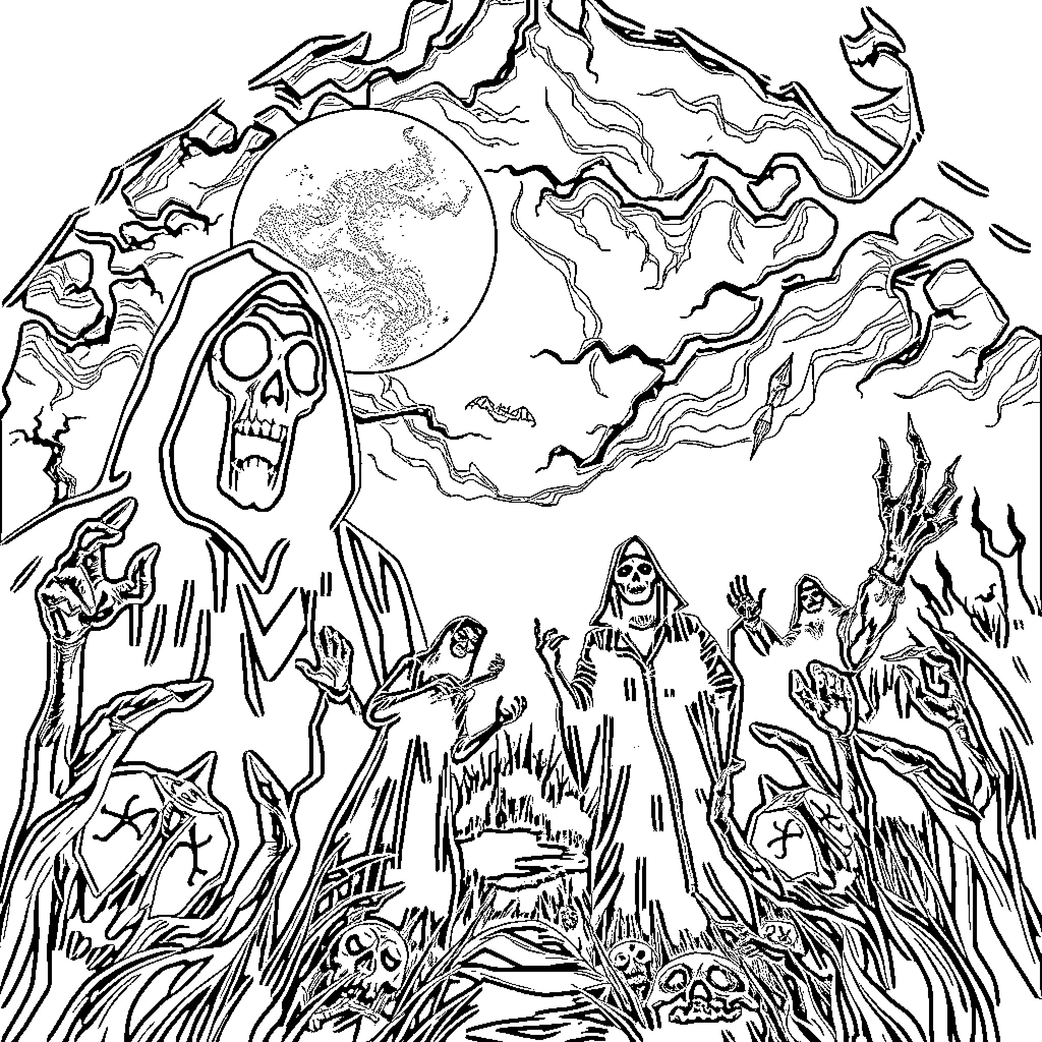 Best Horror Movie Coloring Pages (Free Printable PDF)