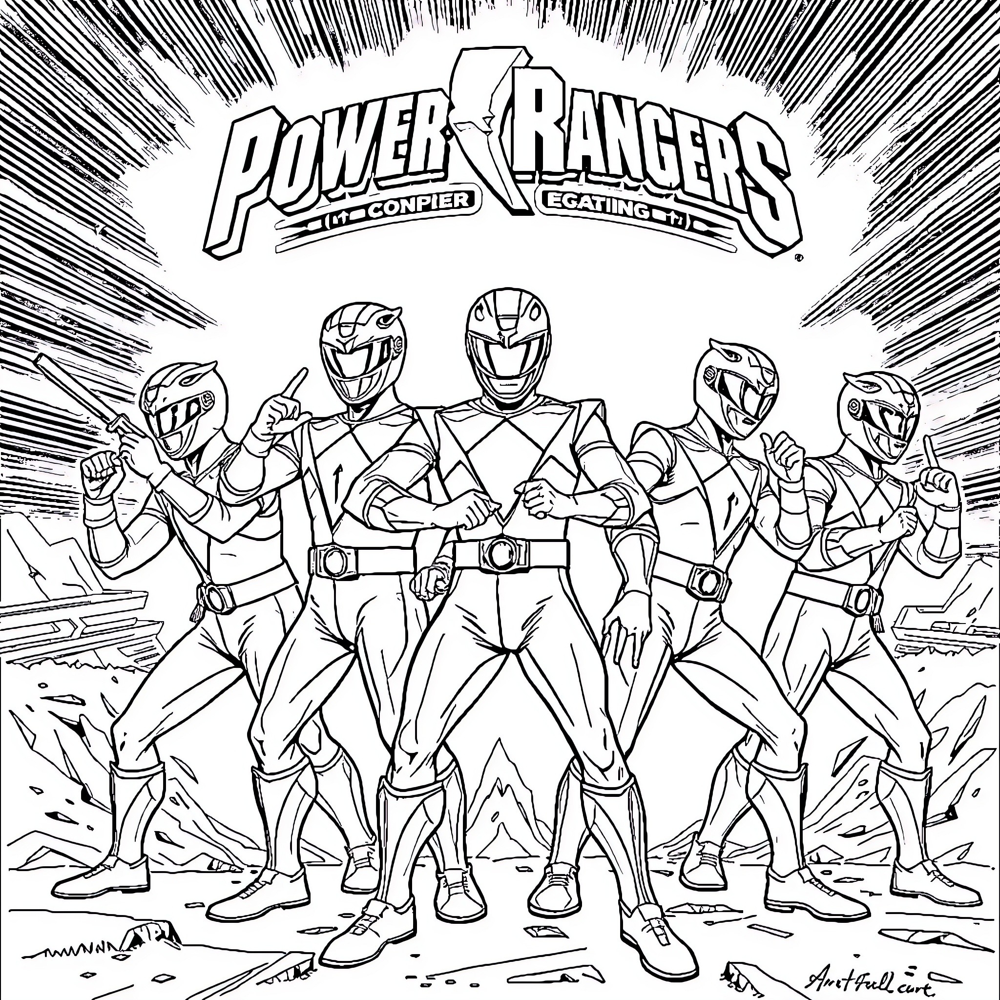 Best Power Ranger Coloring Pages (Free Printable PDF)