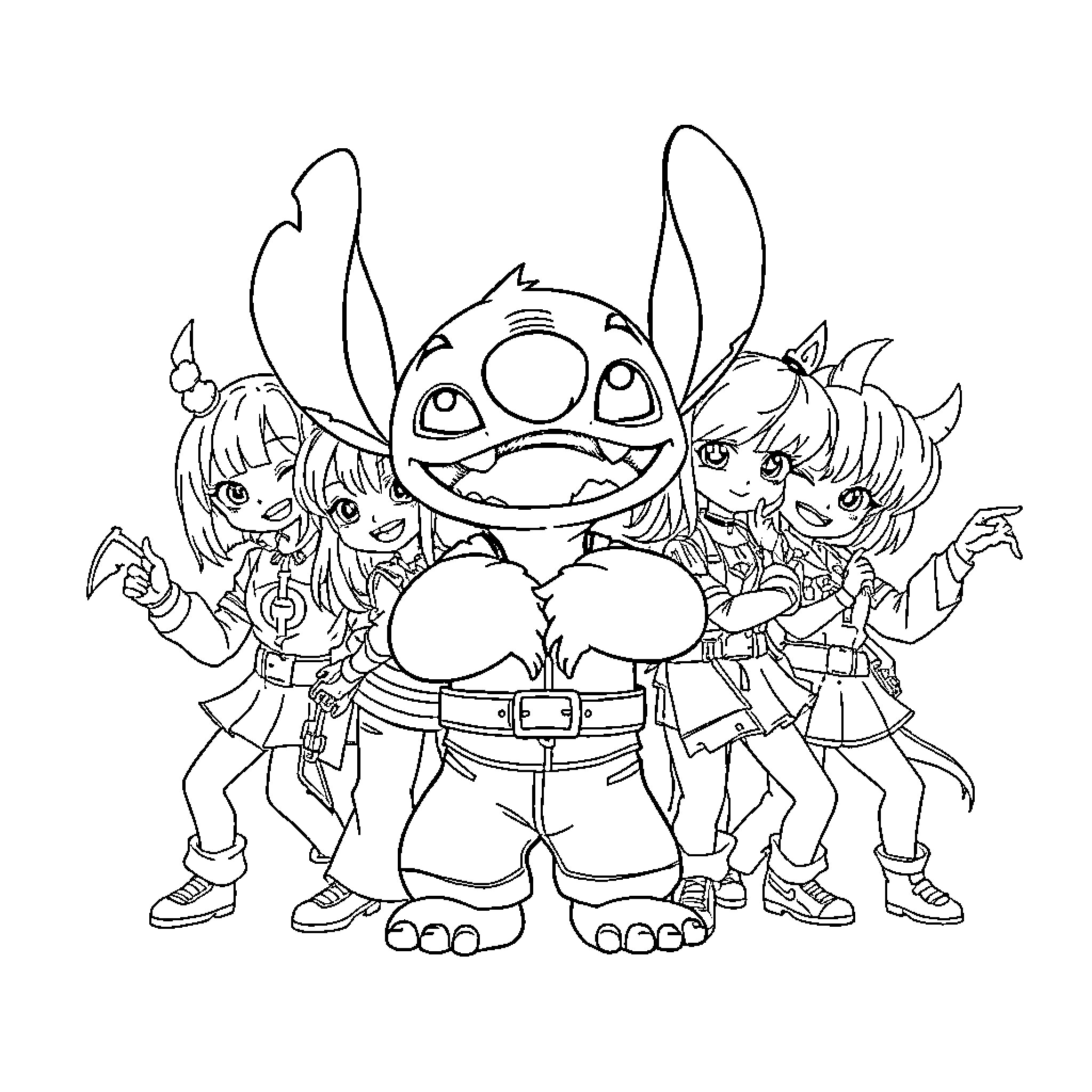 Best Stitch Coloring Pages (Free Printable PDF)