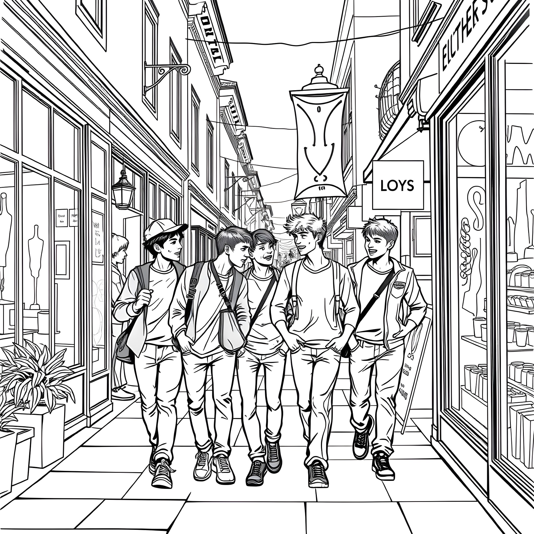 Best Teenage Boy Coloring Pages (Free Printable PDF)