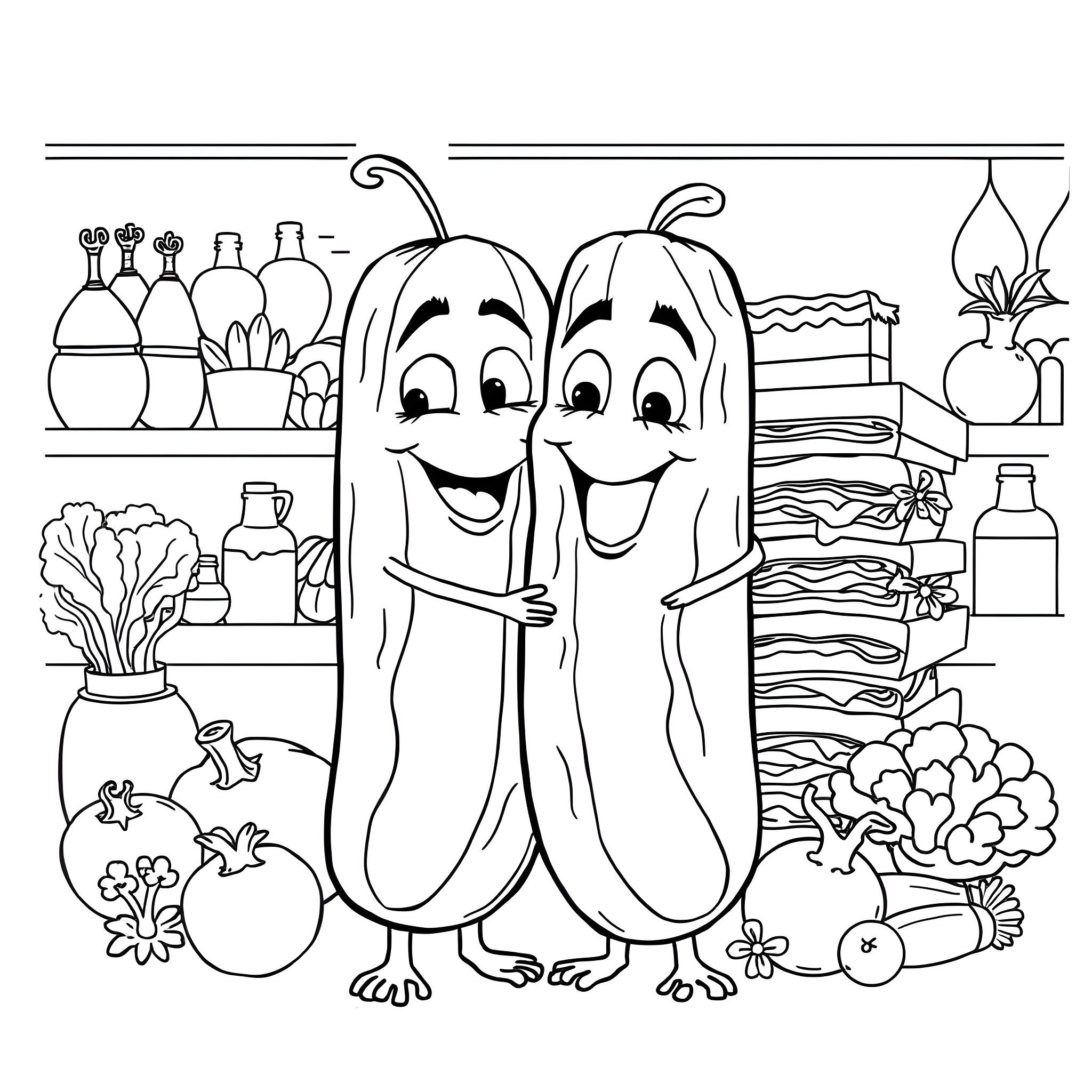 Best Pickle Coloring Pages (Free Printable PDF)