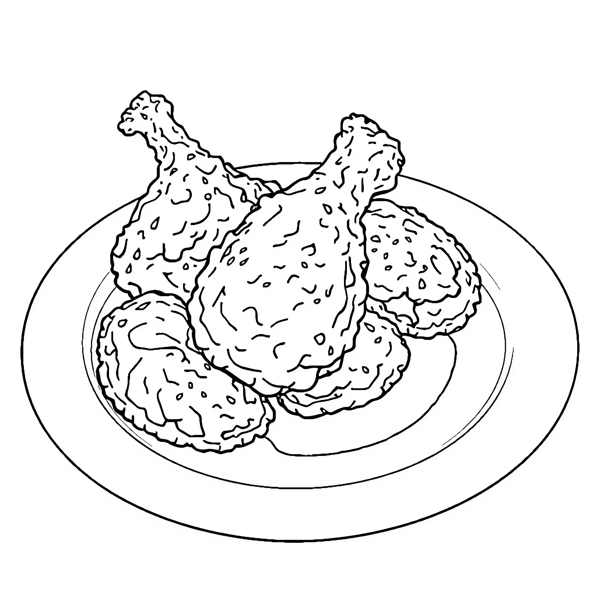 Best Fried Chicken Coloring Pages (Free Printable PDF)