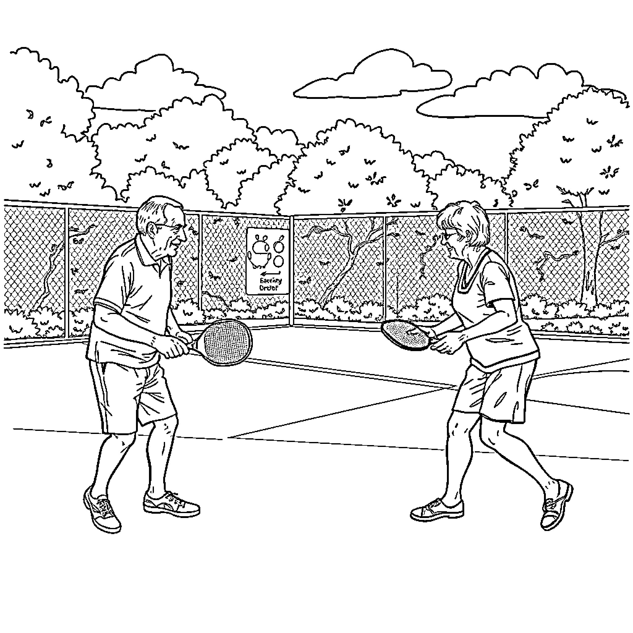 Best Pickleball Coloring Pages (Free Printable PDF)