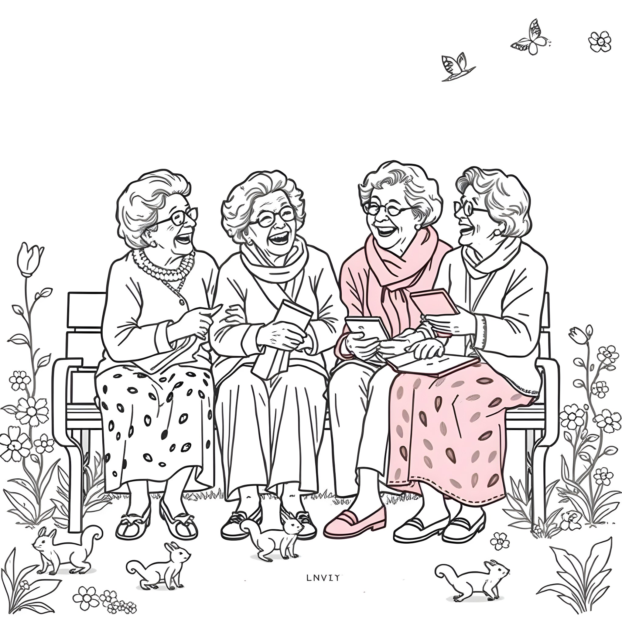 15 Best Old Lady Coloring Pages (Free Printable PDFs)