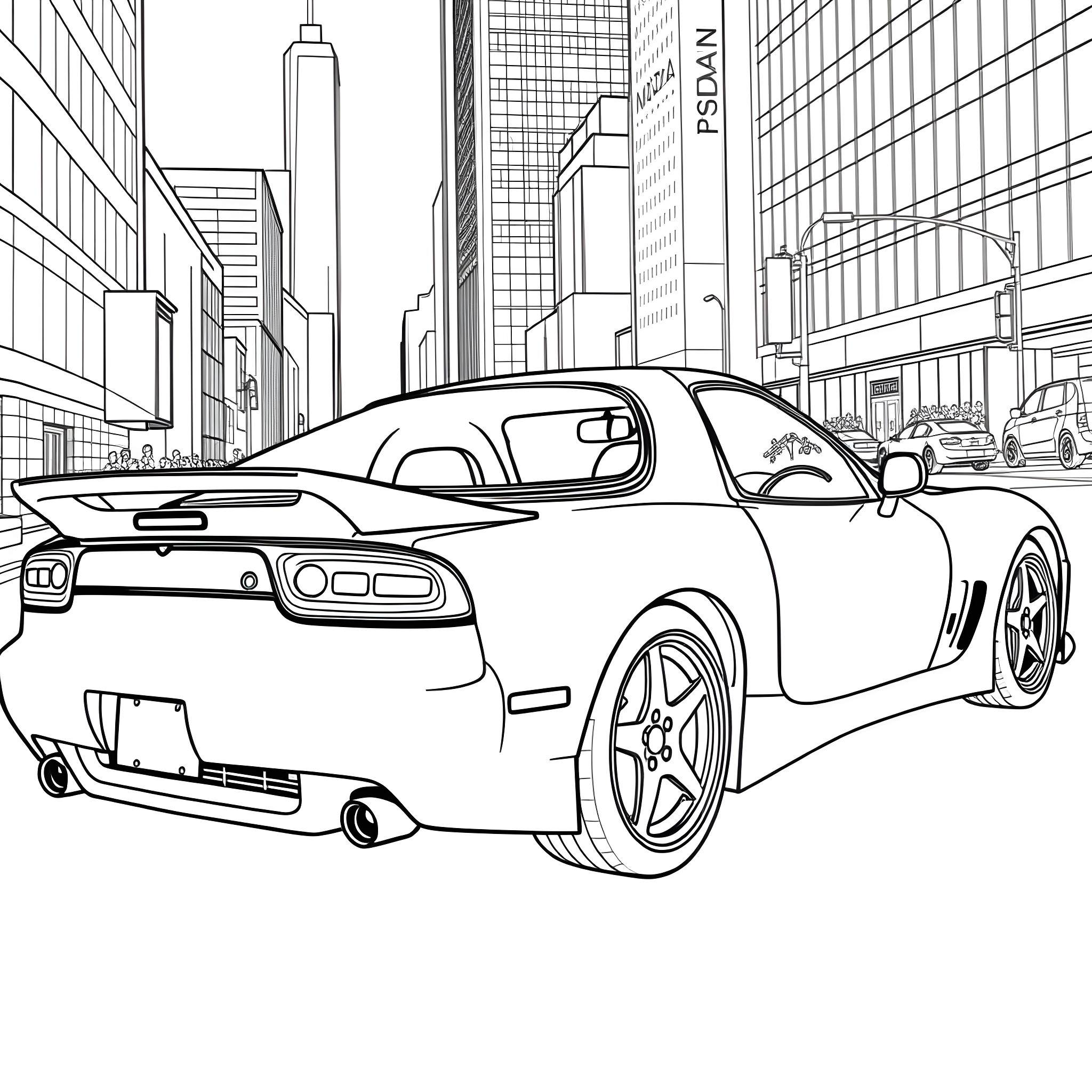 3 Best Mazda Rx7 Coloring Pages (Free Printable PDFs)