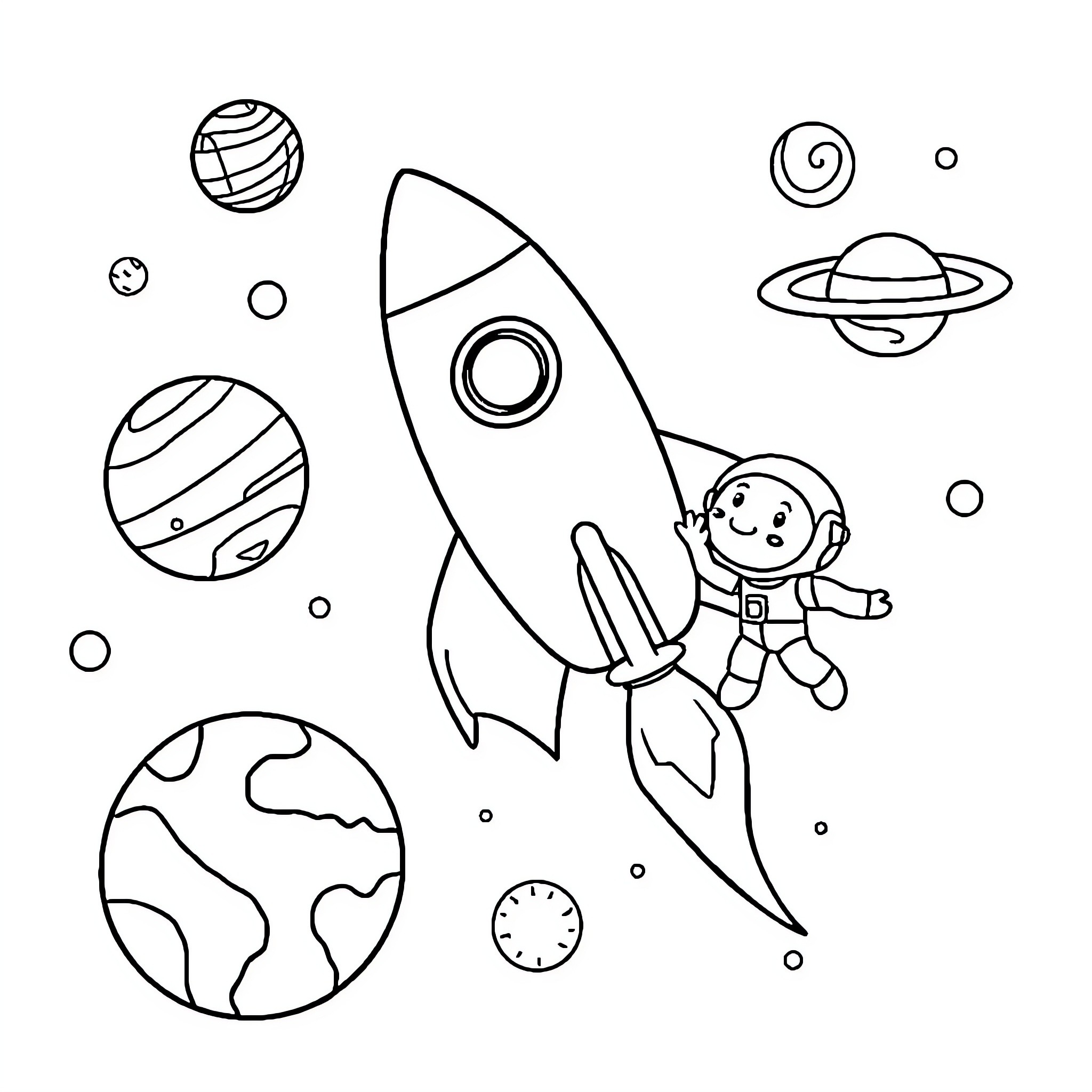 Best Rocketship Coloring Pages (Free Printable PDF)