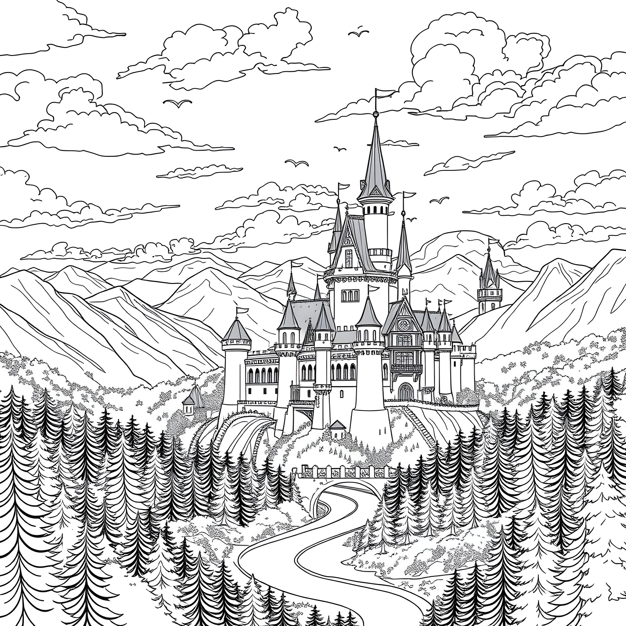 Best Castle Coloring Pages (Free Printable PDF)