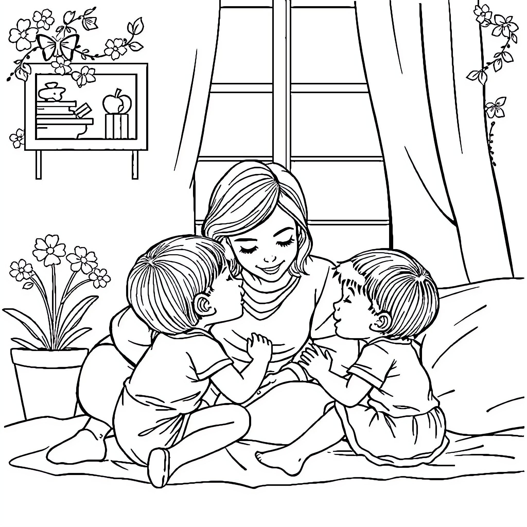 Best Mom Coloring Pages (Free Printable PDF)