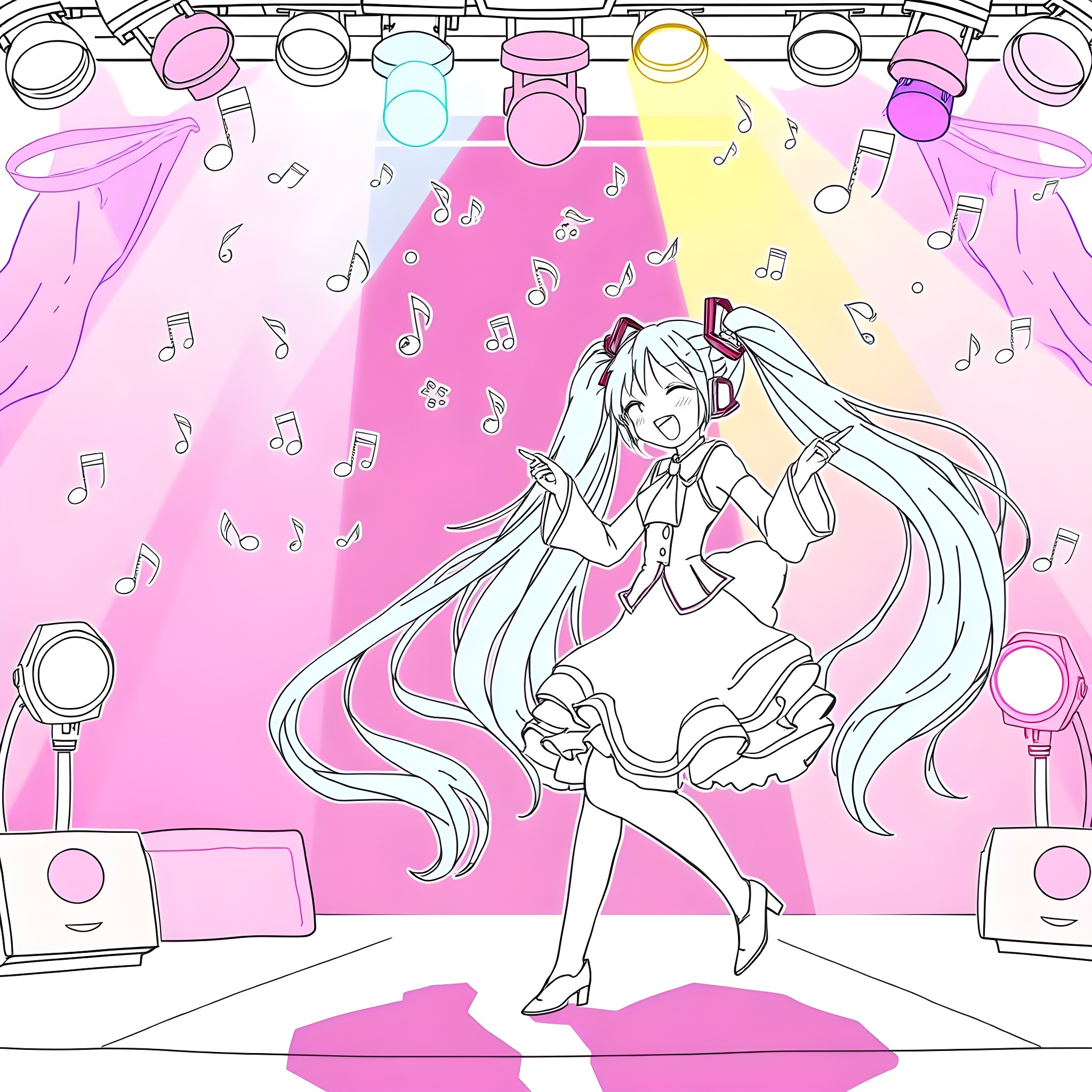 Best Miku Coloring Pages (Free Printable PDF)