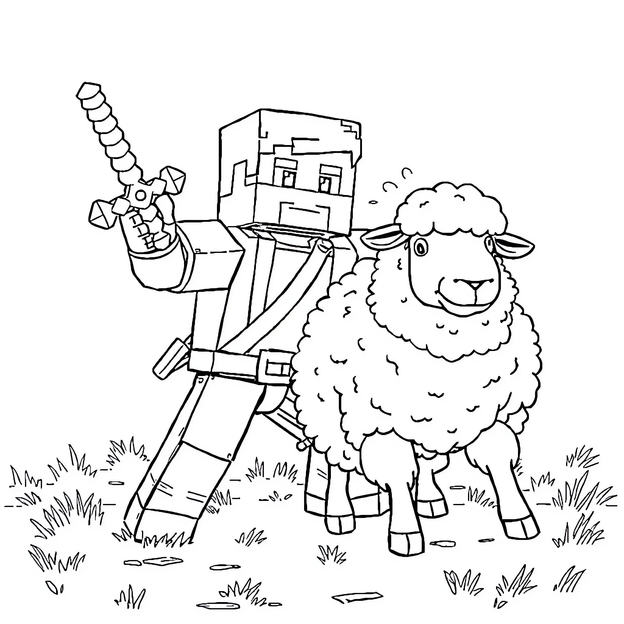 Best Minecraft Steve Coloring Pages (Free Printable PDF)