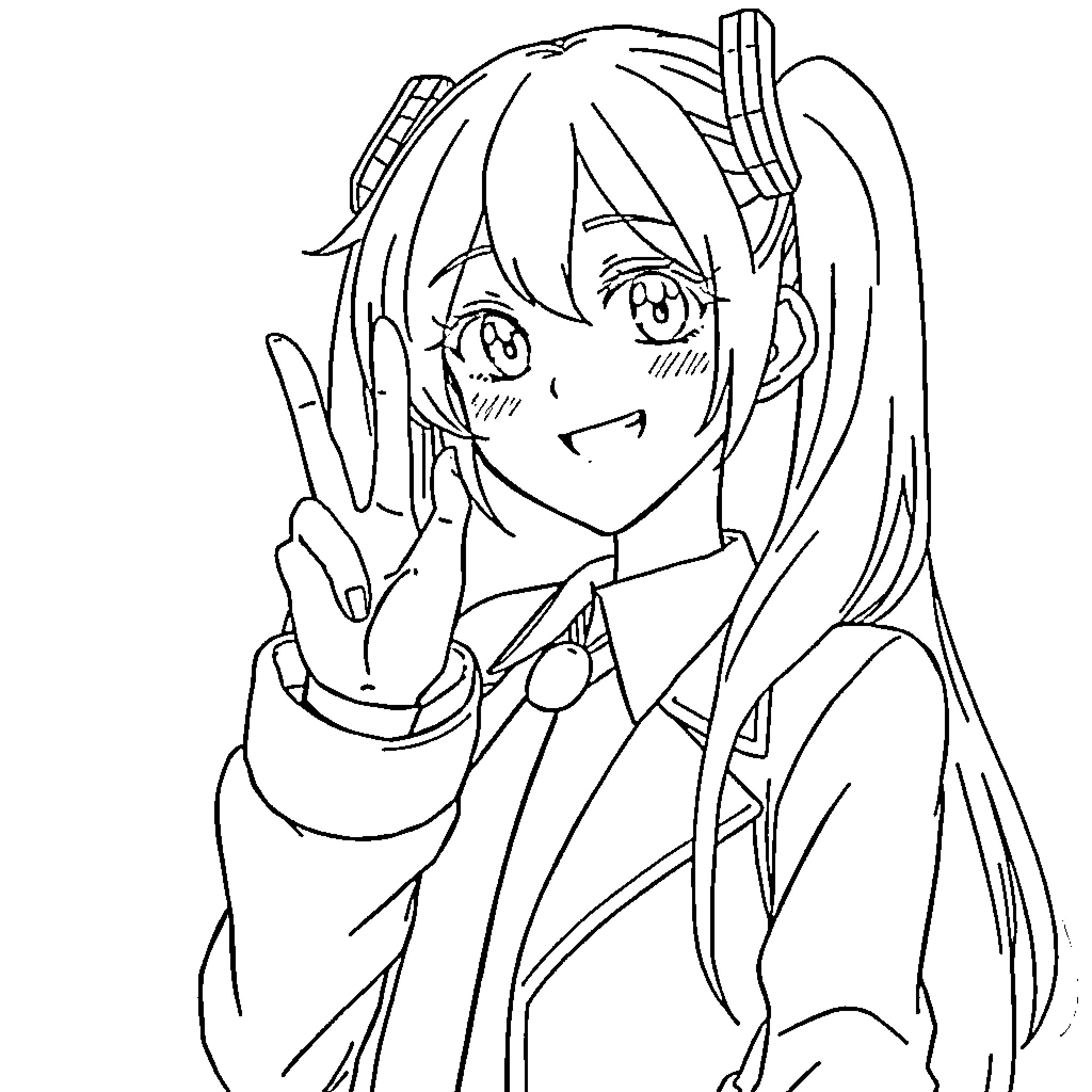 Best Hatsune Miku Coloring Pages (Free Printable PDF)