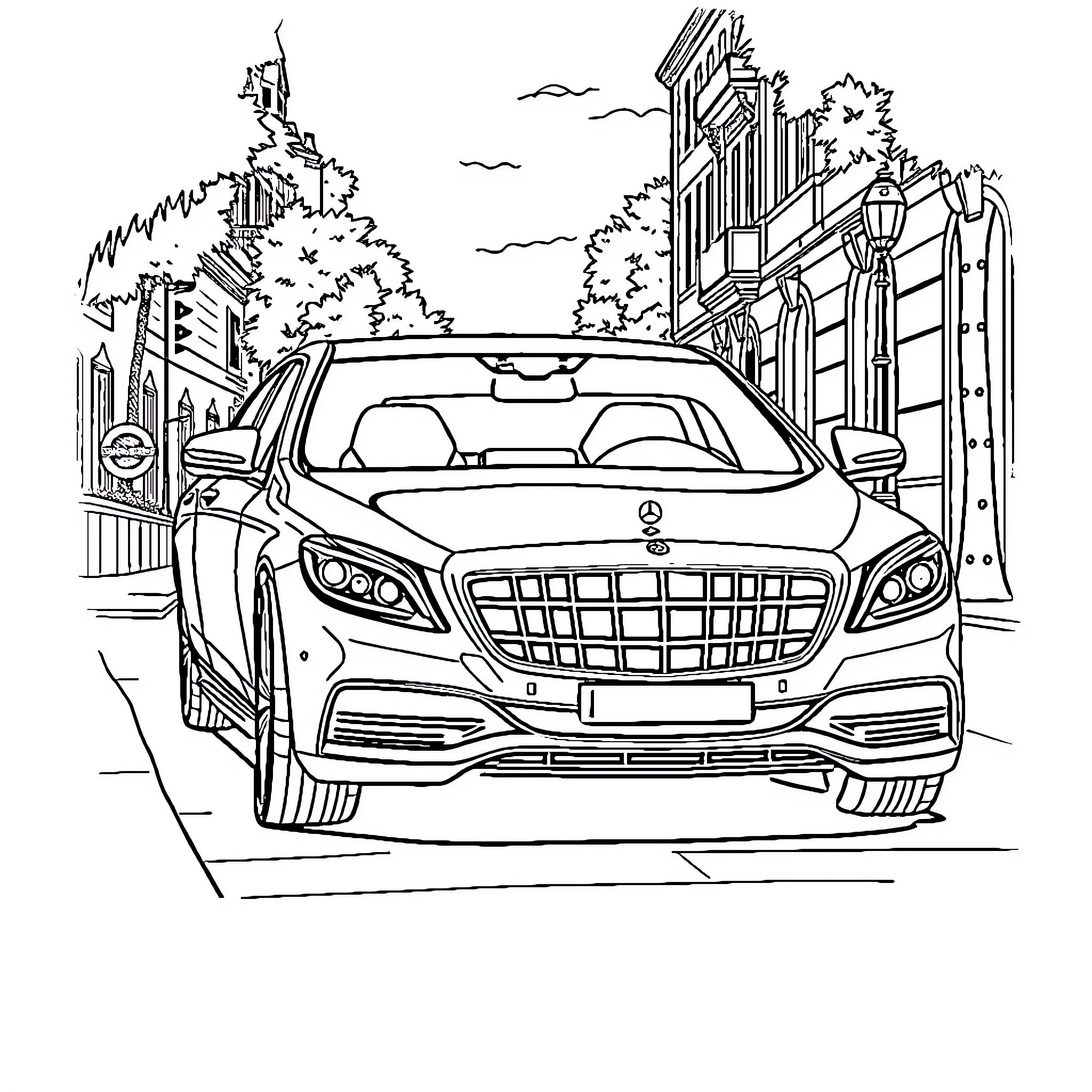 Best Mercedes Coloring Pages (Free Printable PDF)