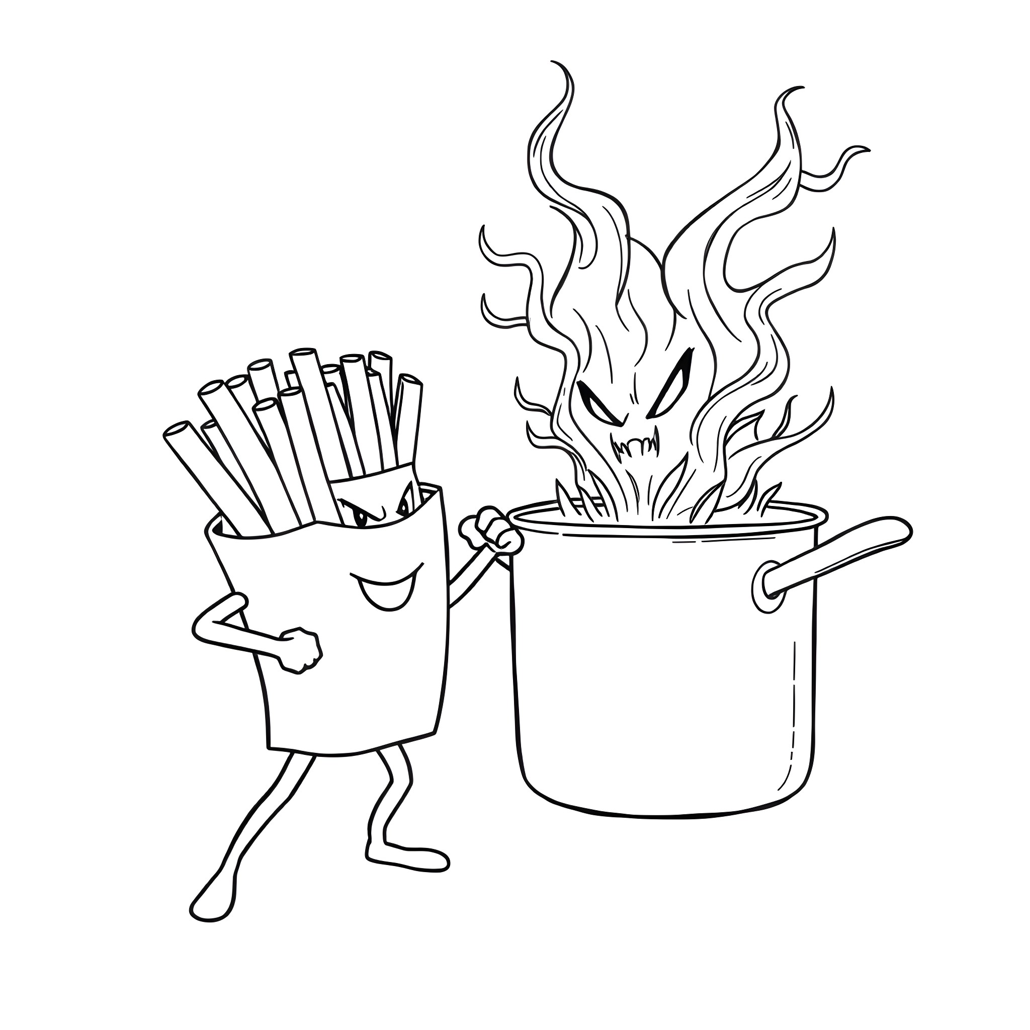9 Best French Fry Coloring Pages (Free Printable PDFs)
