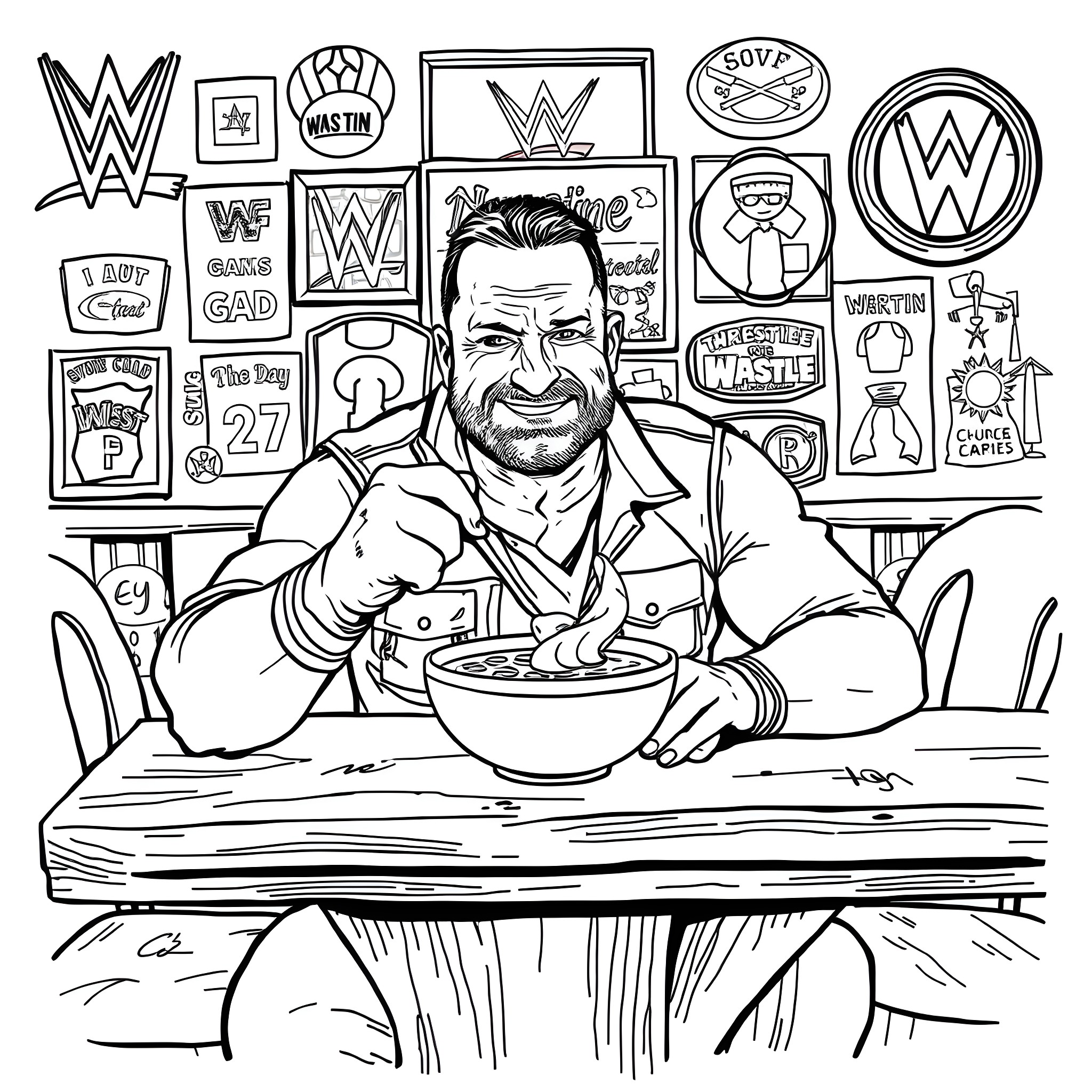 Best Stone Cold Steve Austin Coloring Pages (Free Printable PDF)