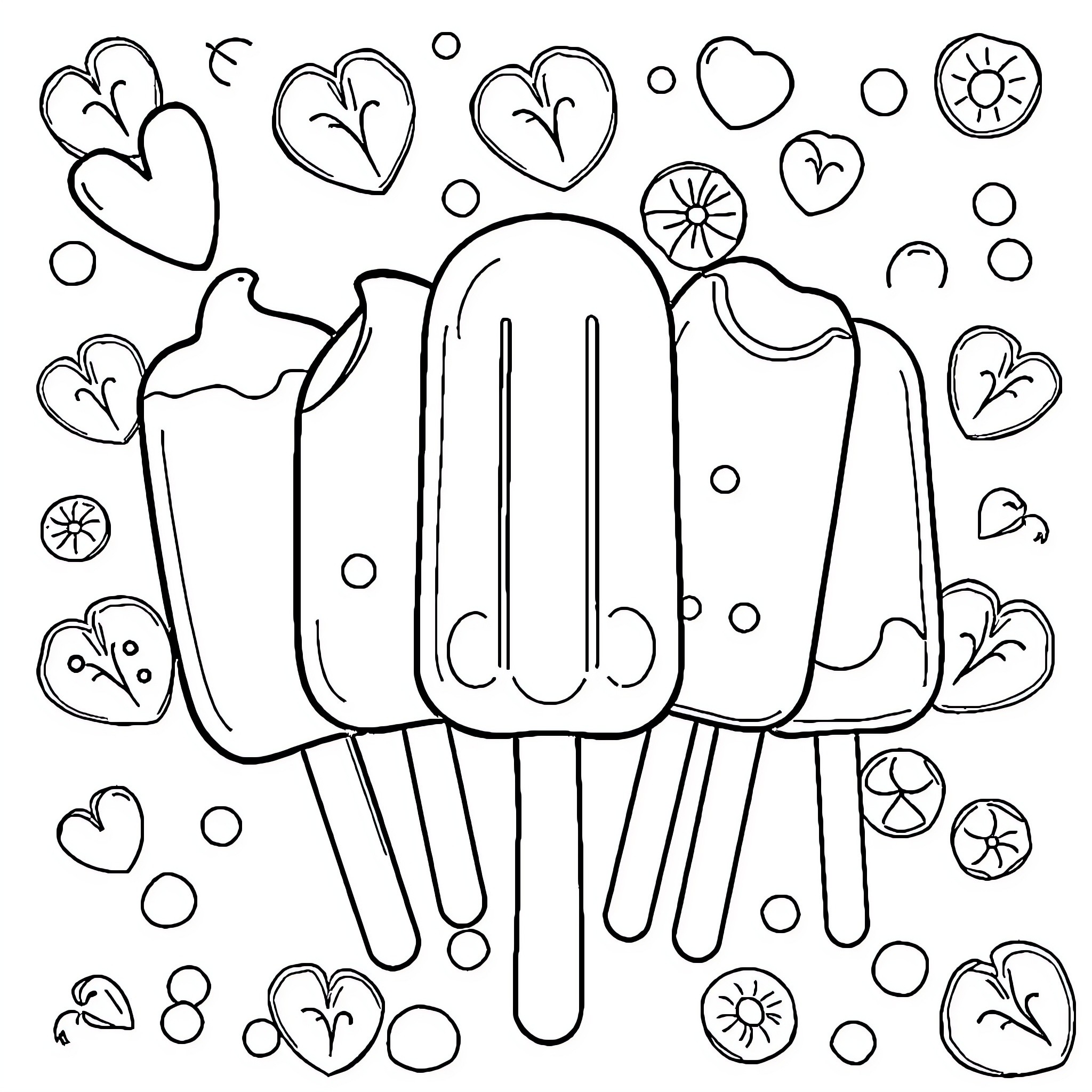 Best Popsicle Coloring Pages (Free Printable PDF)