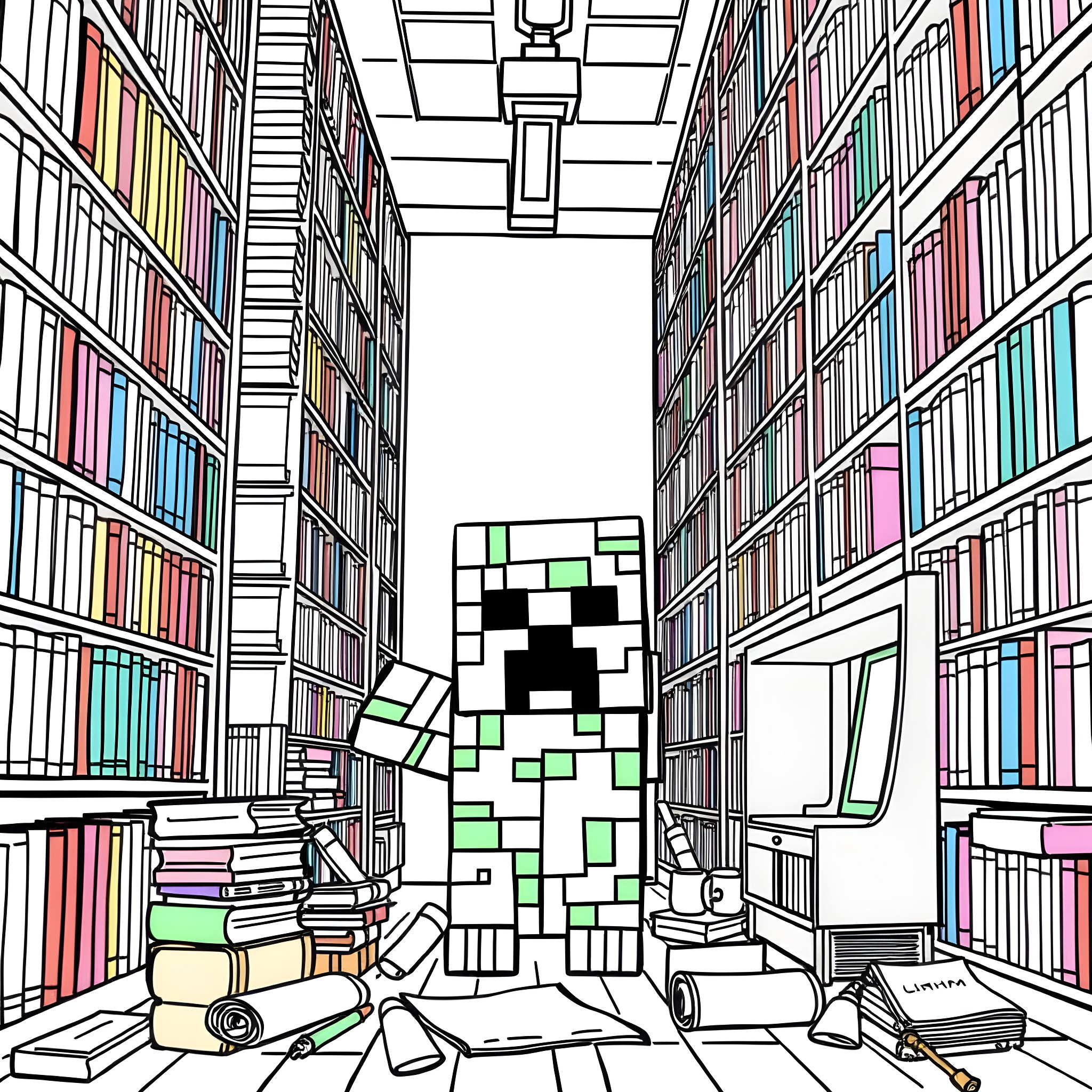 191 Best Creeper Coloring Pages (Free Printable PDFs)