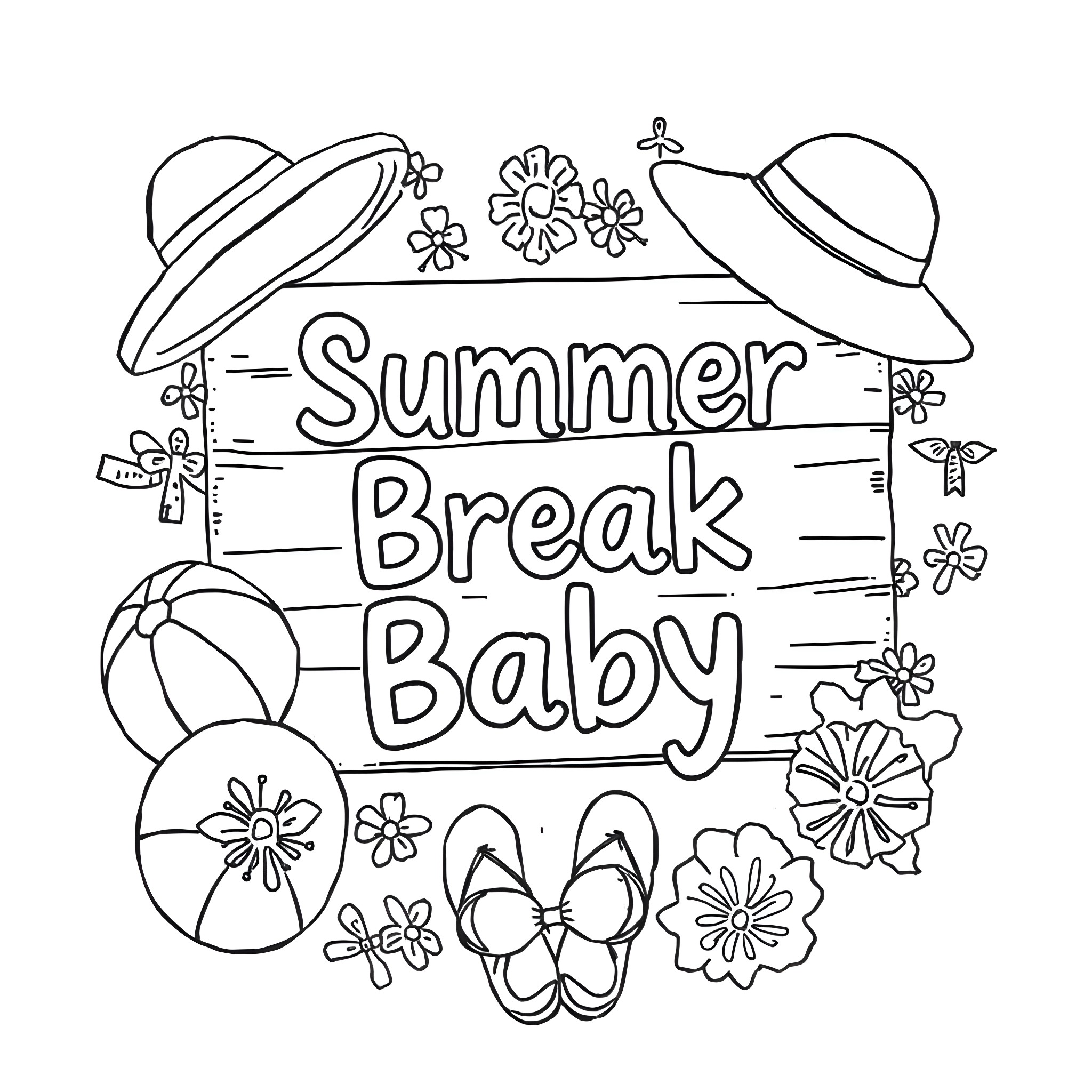 118 Best Summer Coloring Pages (Free Printable PDFs)