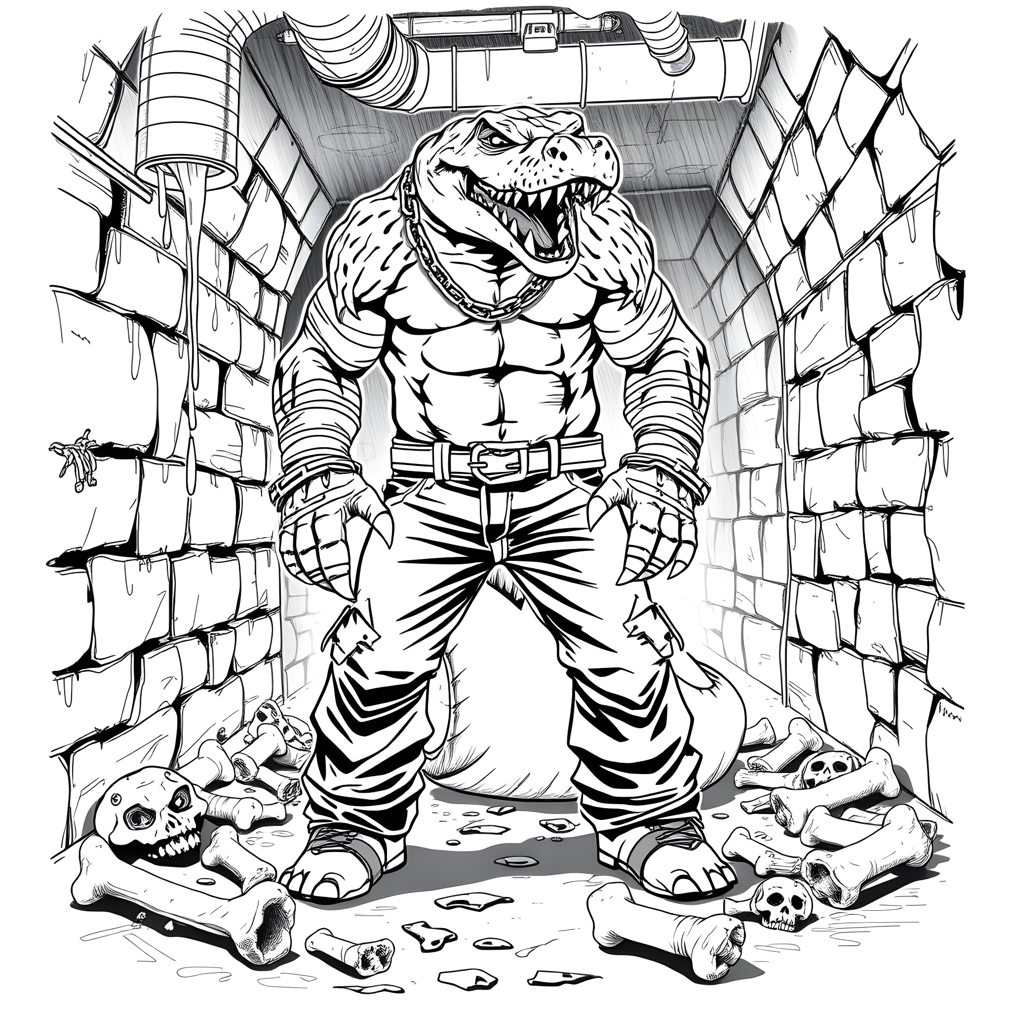 47 Best Killer Croc Coloring Pages (Free Printable PDFs)