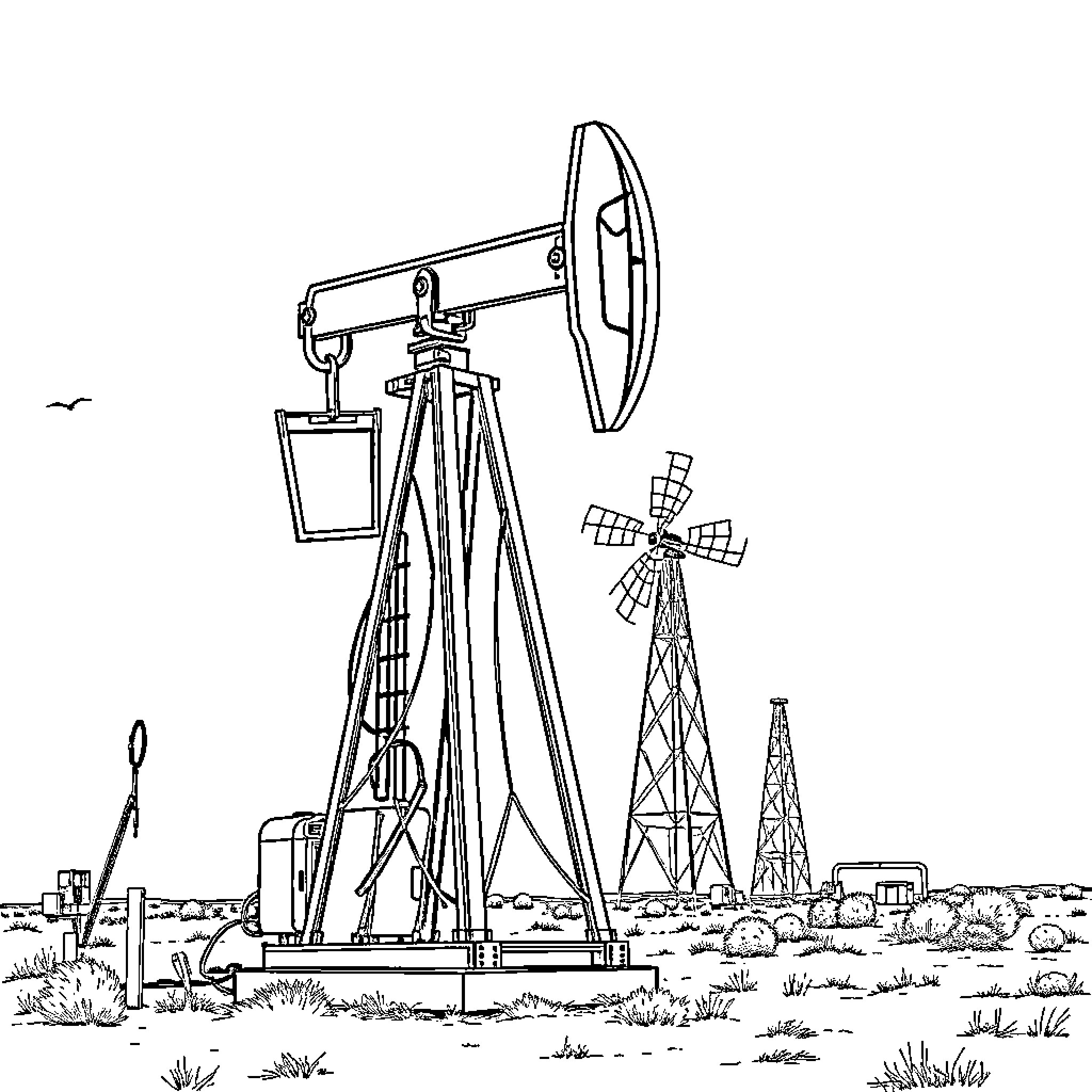 Best Oil Pump Coloring Pages (Free Printable PDF)