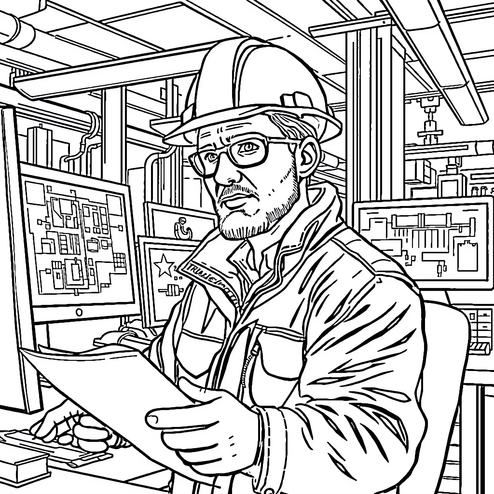 Best Engineer Coloring Pages (Free Printable PDF)