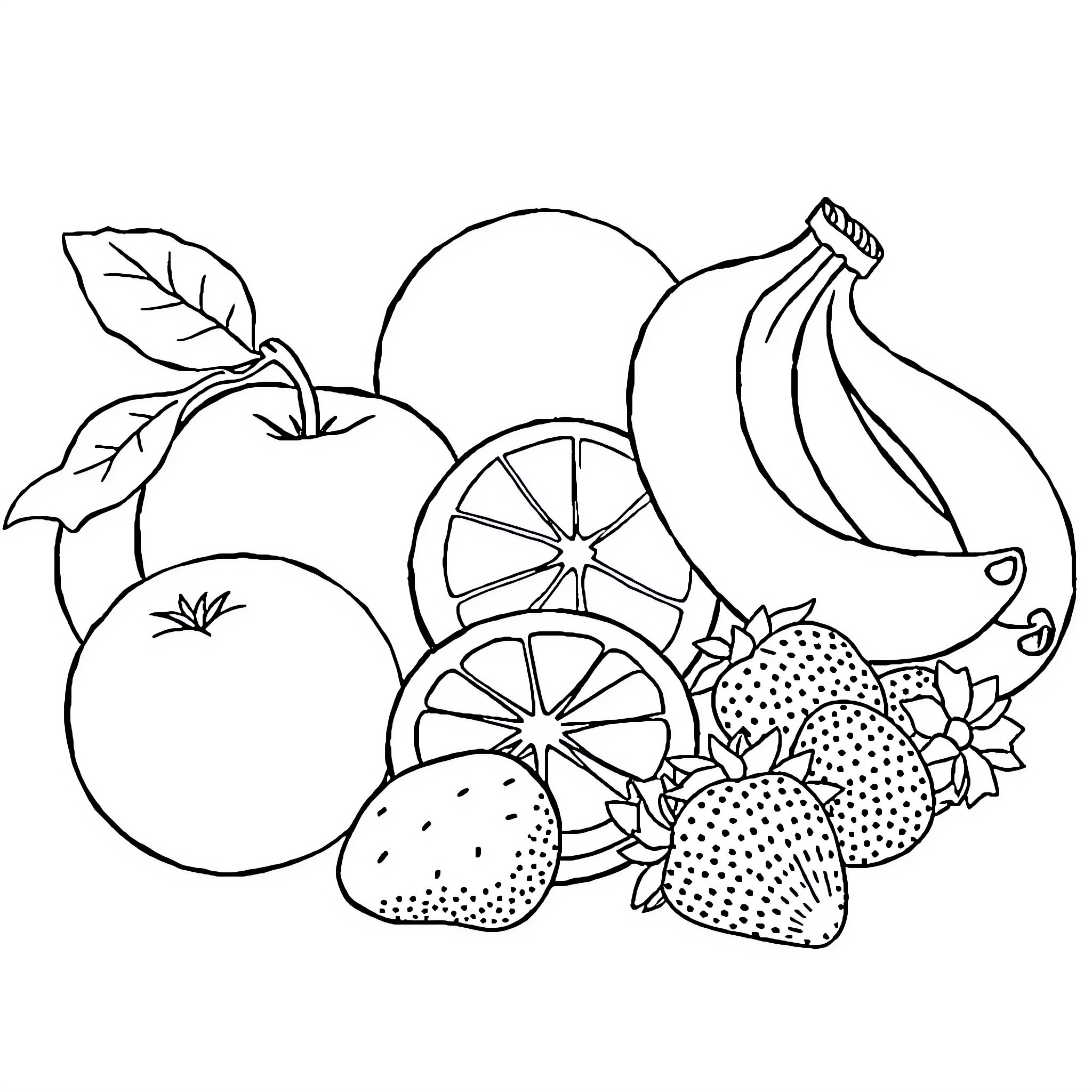 Best Fruit Coloring Pages (Free Printable PDF)