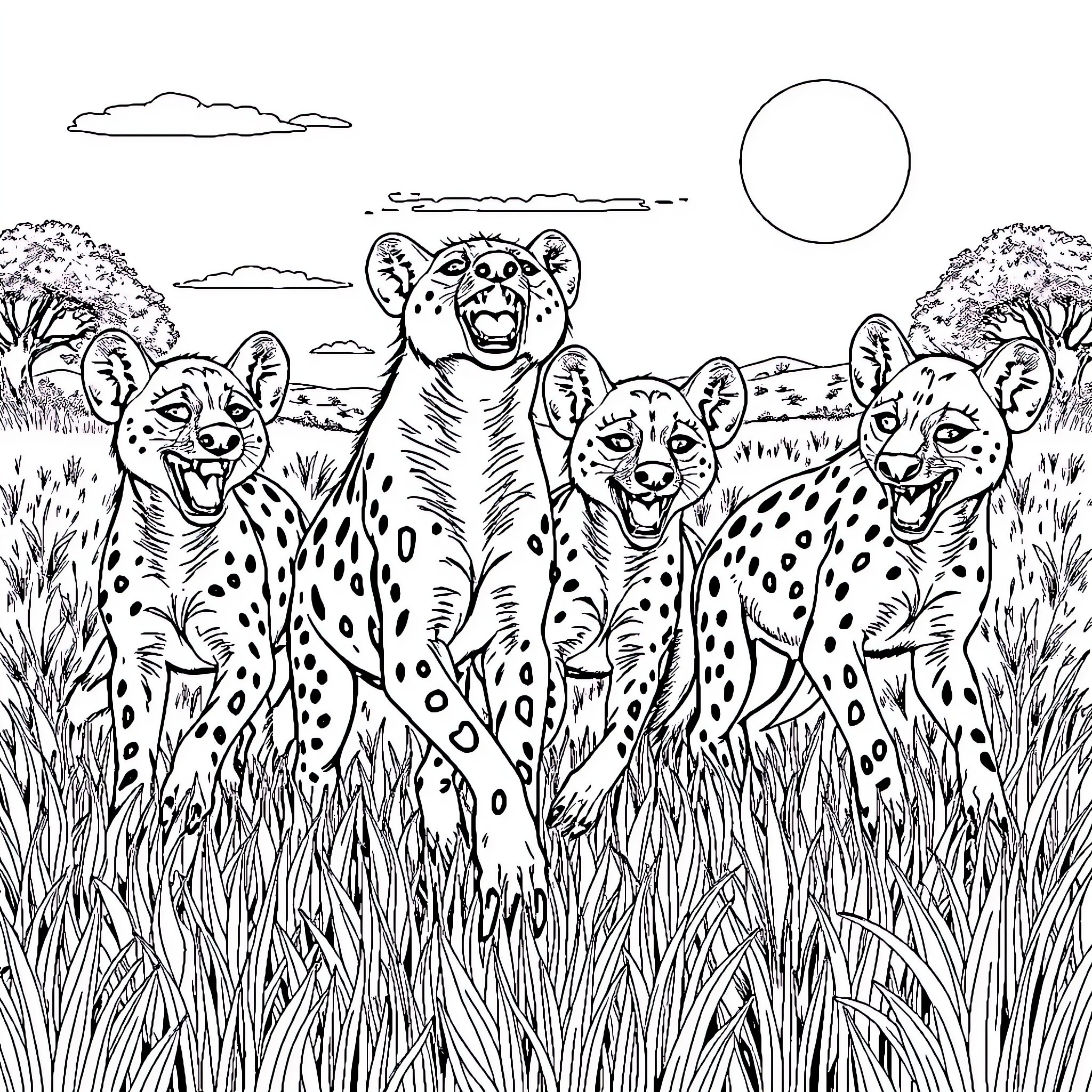 Best Hyena Coloring Pages (Free Printable PDF)