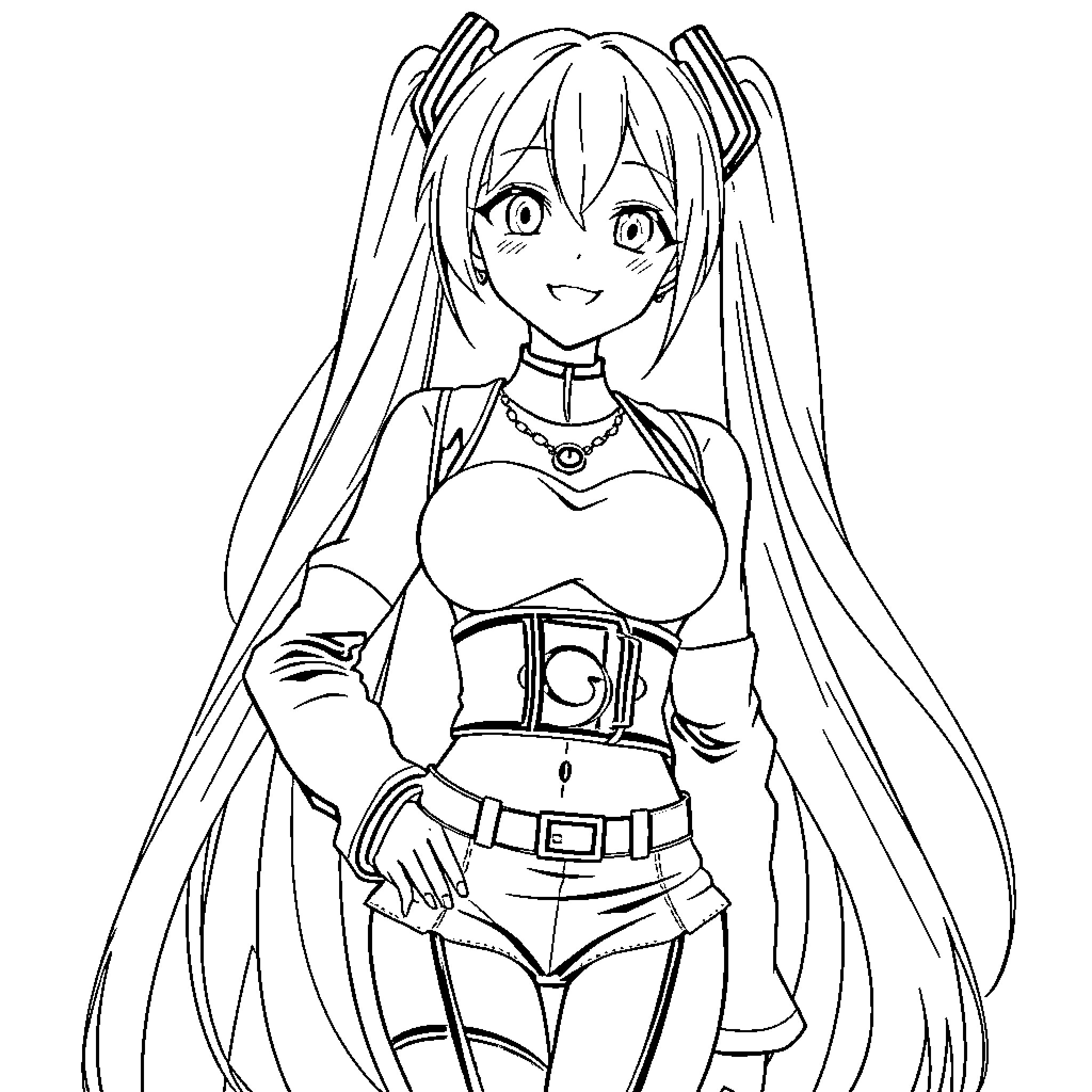 Best Hatsune Miku Coloring Pages (Free Printable PDF)