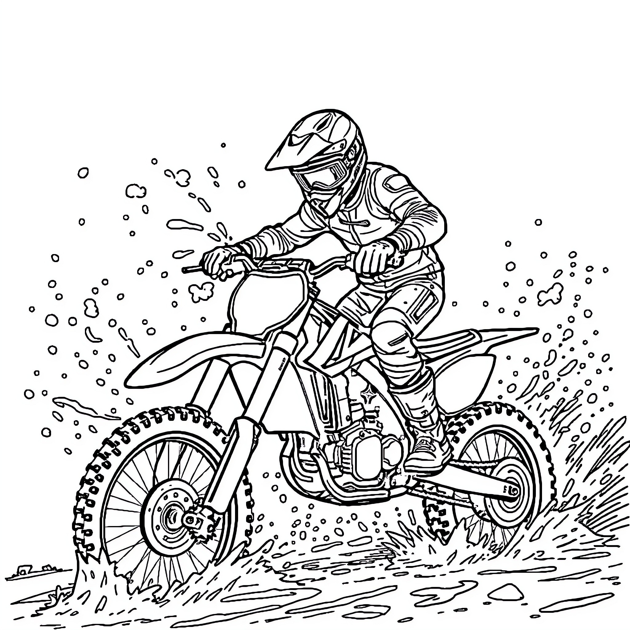Best Motocross Rider Coloring Pages (Free Printable PDF)