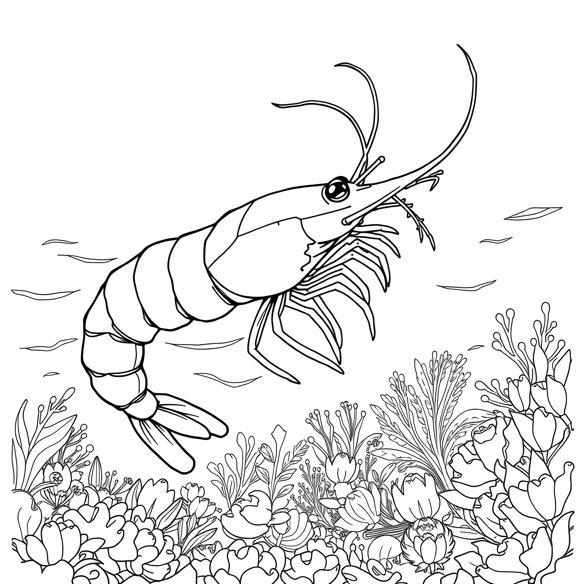 96 Best Shrimp Coloring Pages (Free Printable PDFs)