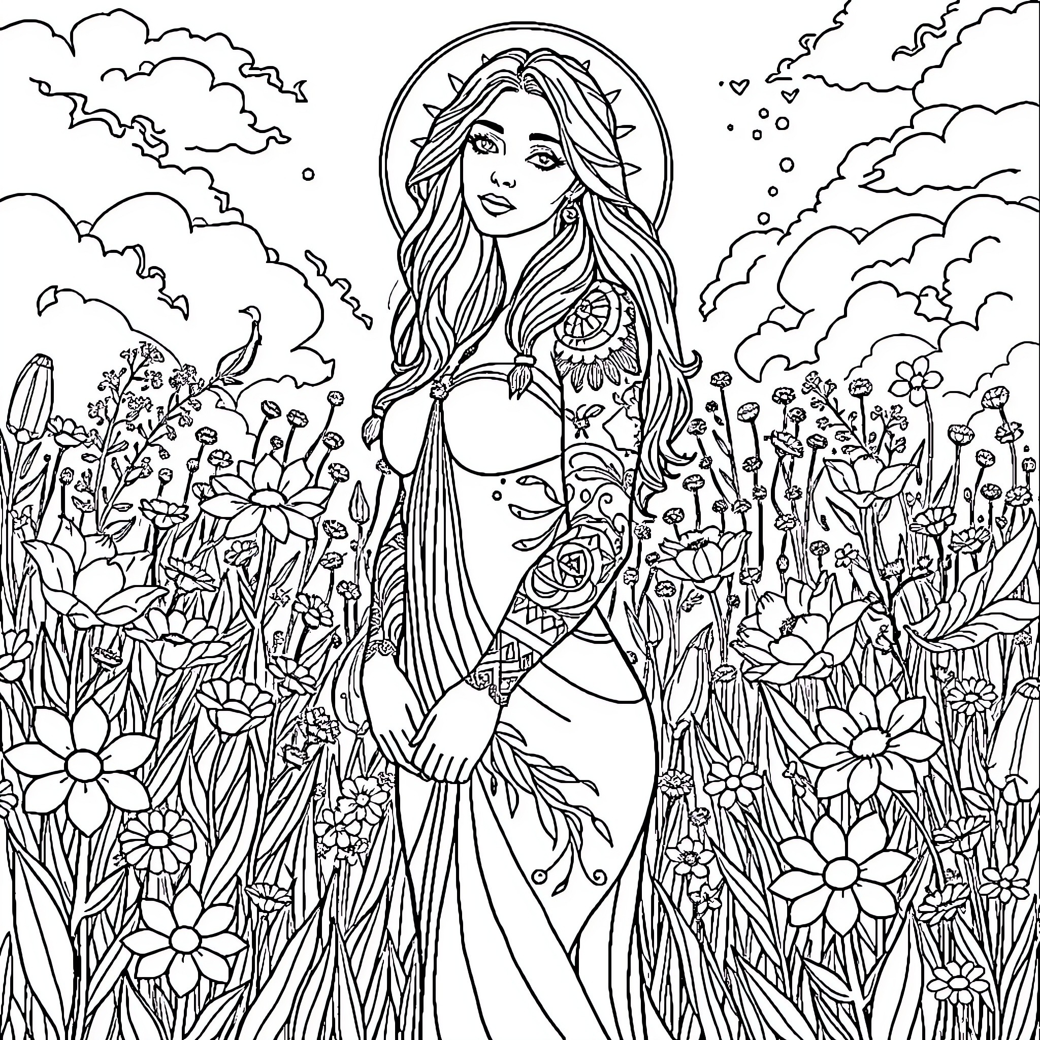 Best Goddess Coloring Pages (Free Printable PDF)