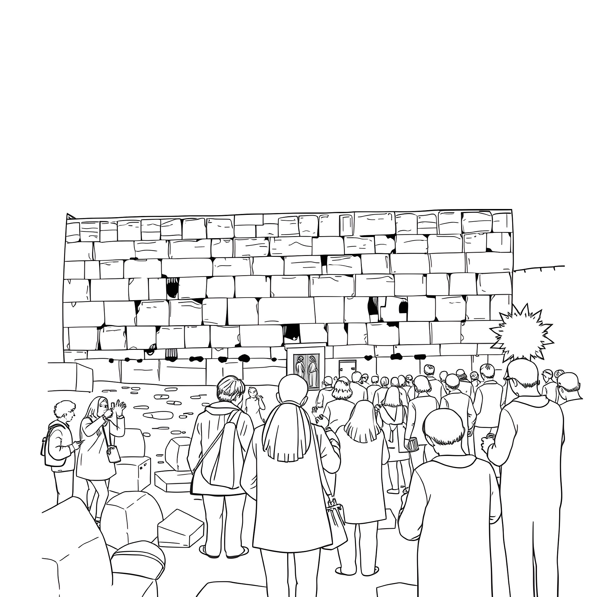 Best Wailing Wall Coloring Pages (Free Printable PDF)
