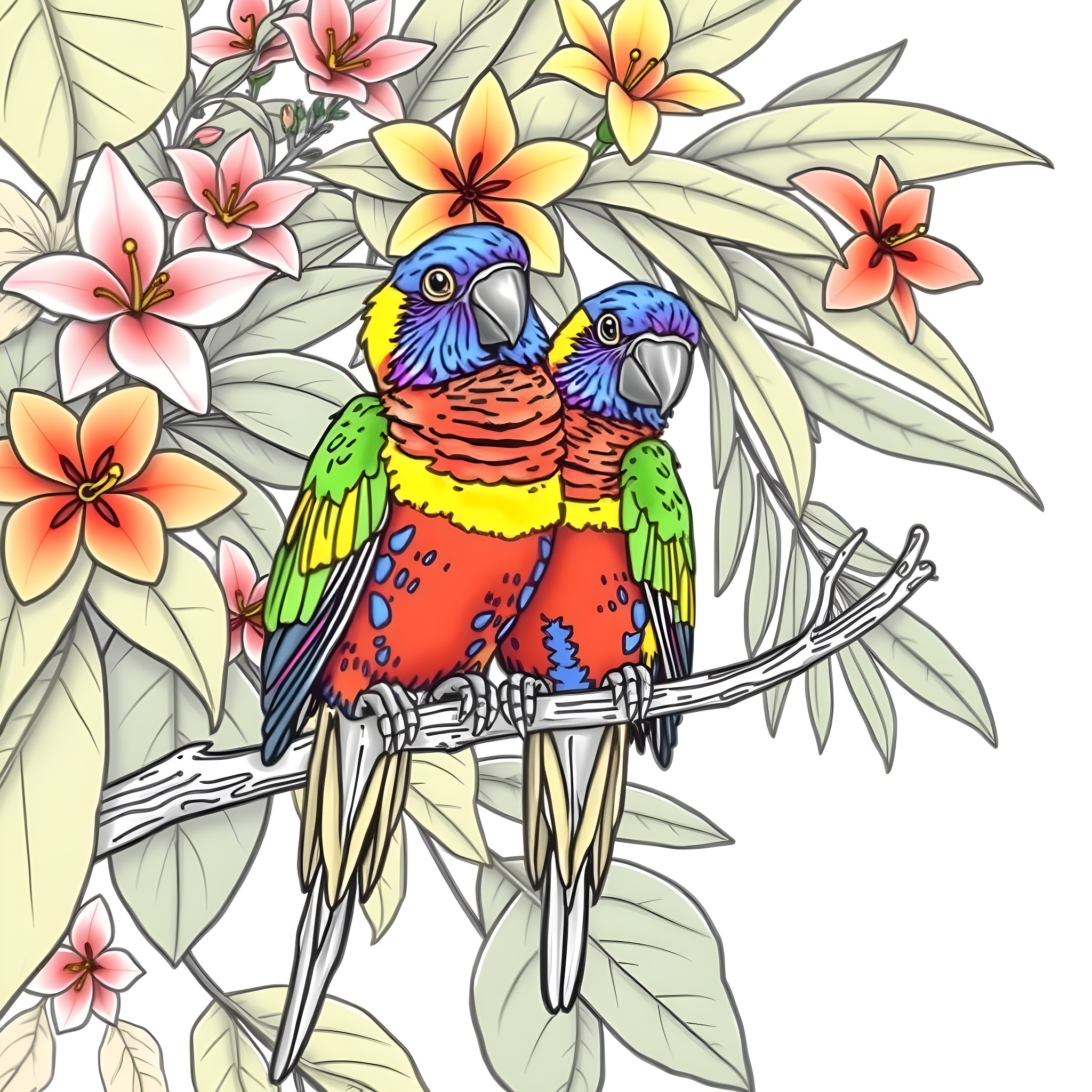 Best Lorikeet Coloring Pages (Free Printable PDF)