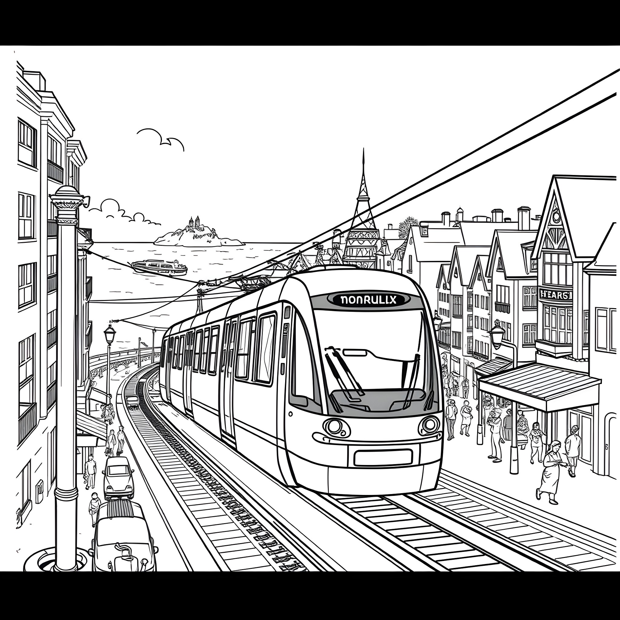 Best Monorail Coloring Pages (Free Printable PDF)