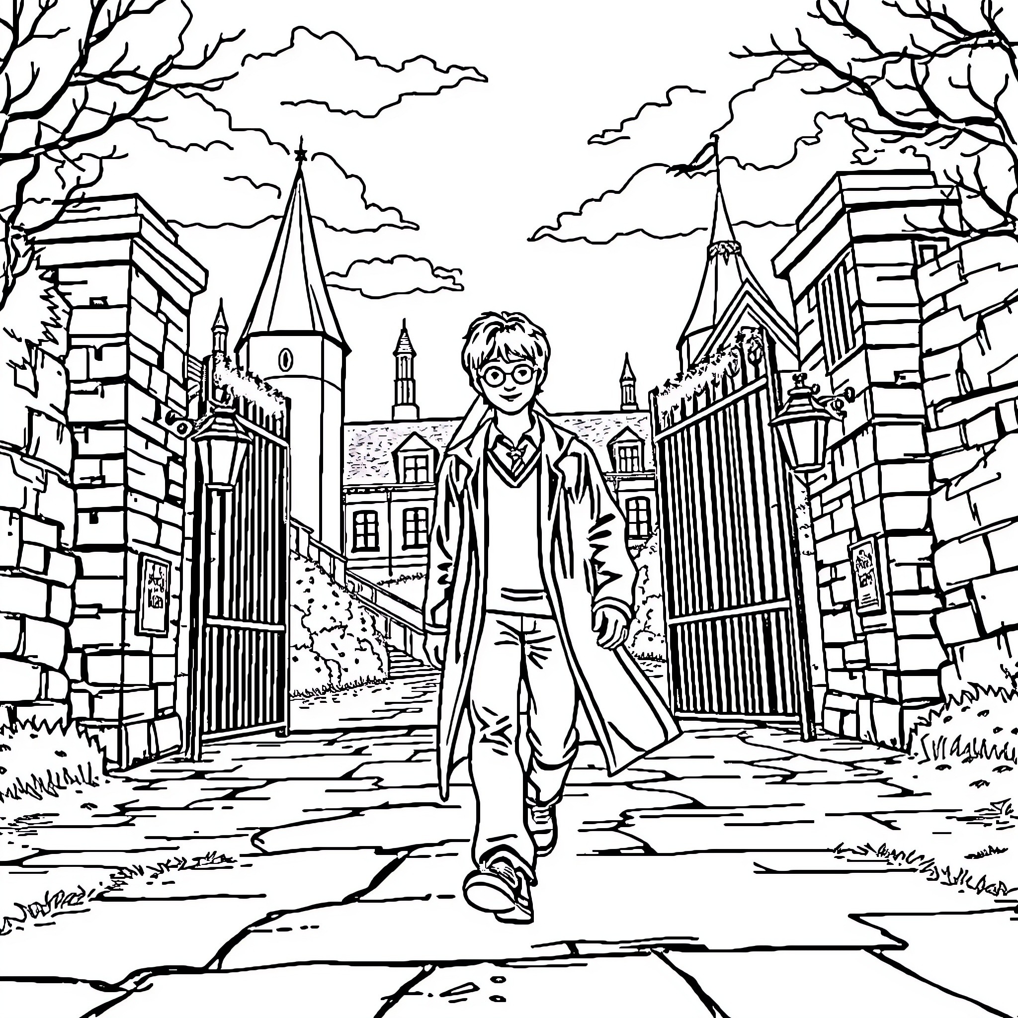 Best Harry Potter Coloring Pages (Free Printable PDF)