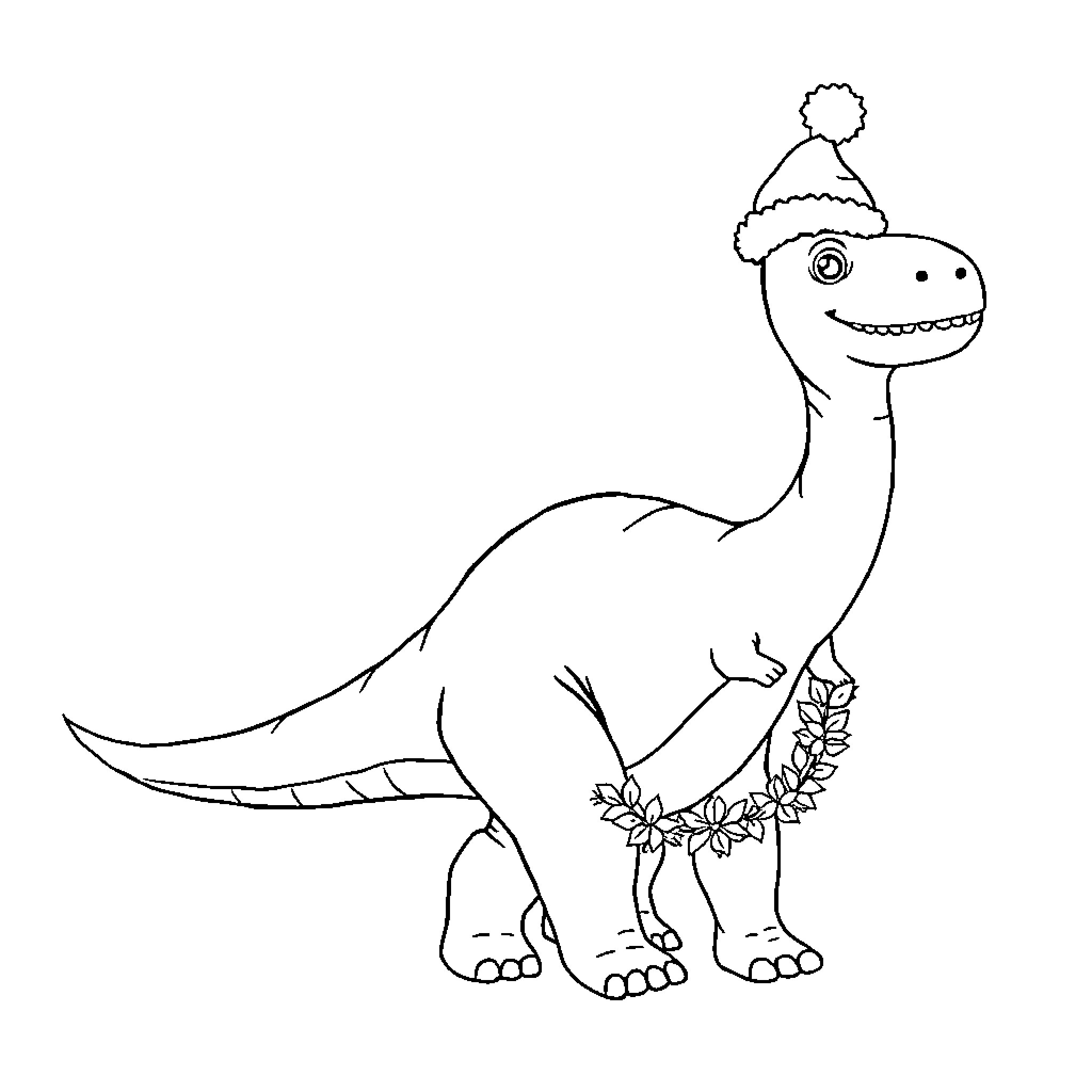 Best Christmas Dinosaur Coloring Pages (Free Printable PDF)