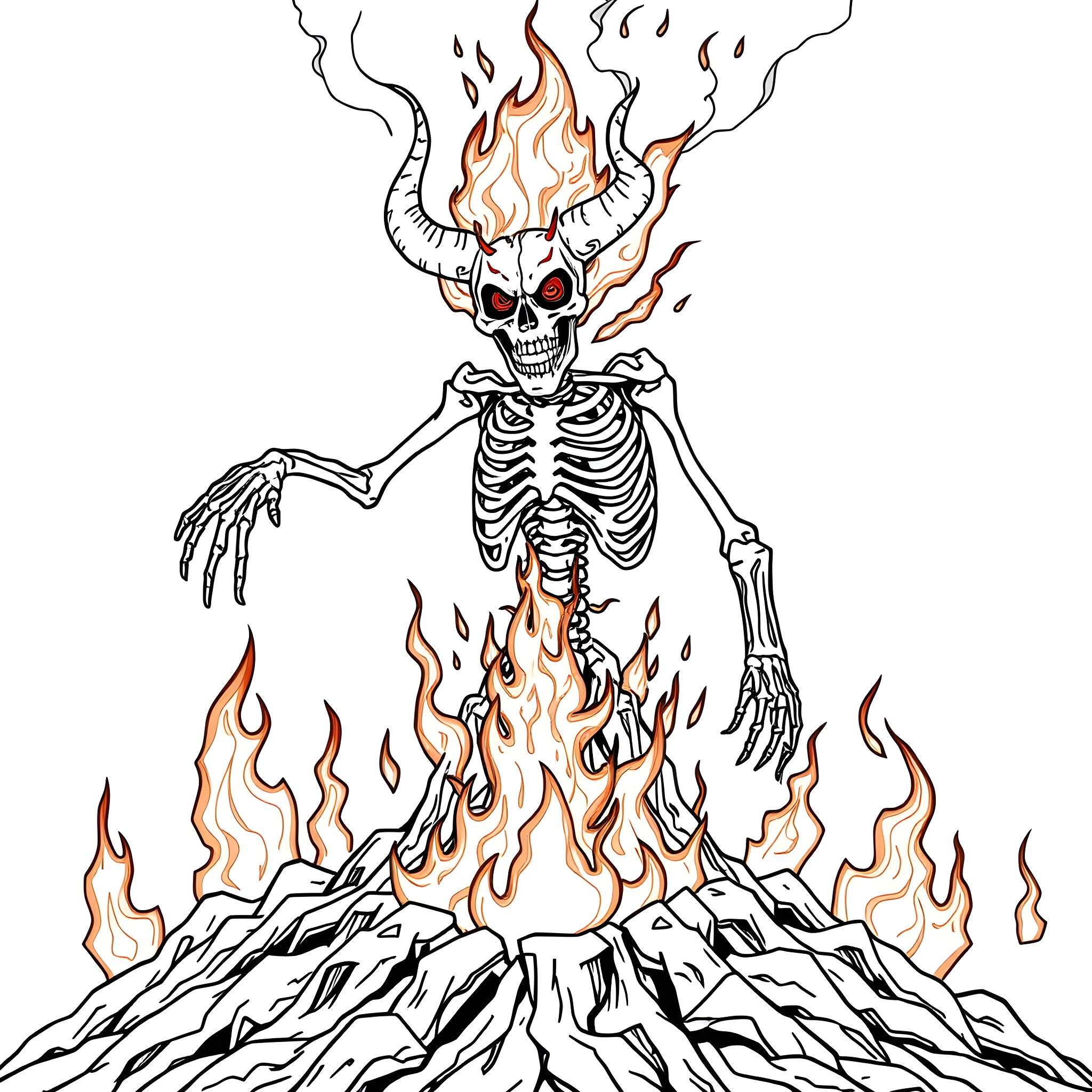 102 Best Skeleton Coloring Pages (Free Printable PDFs)