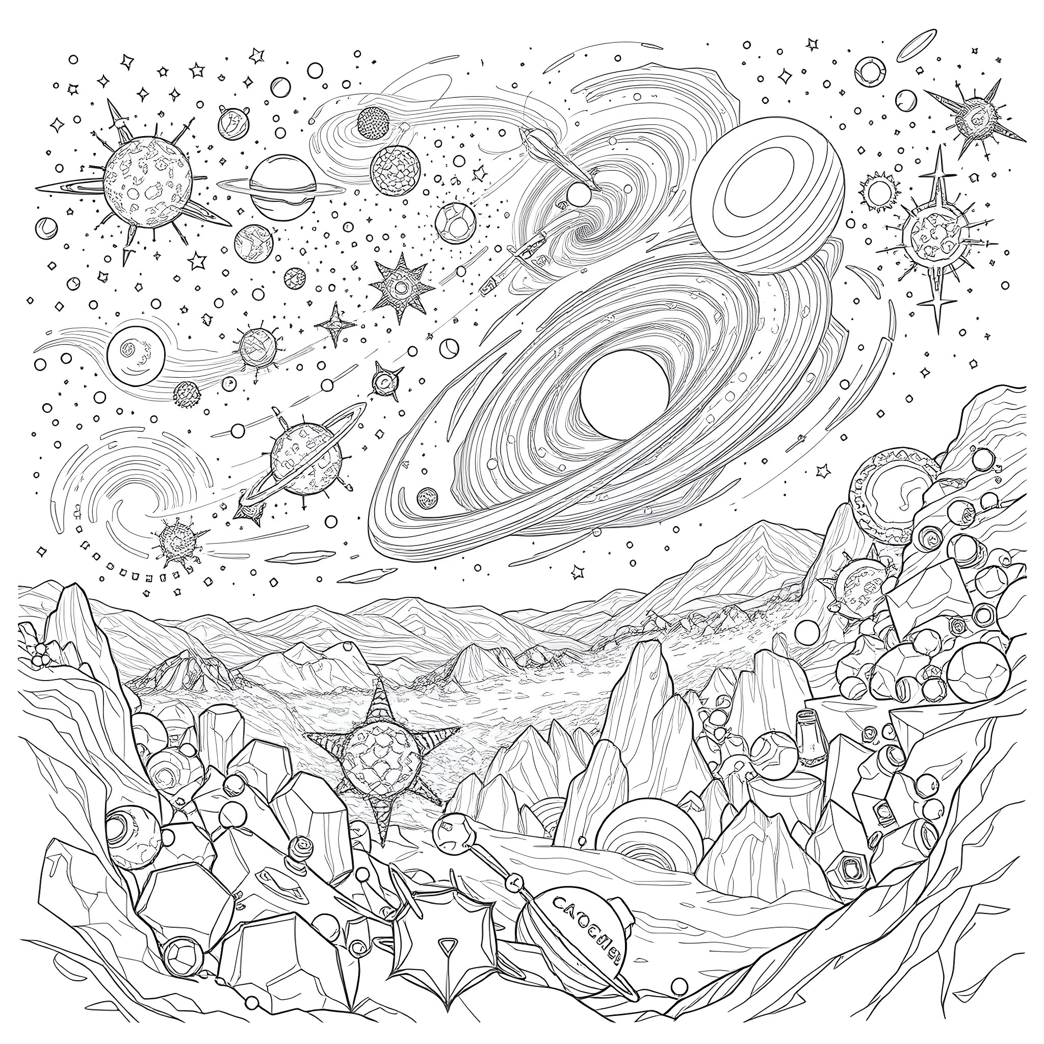 Best Space Coloring Pages (Free Printable PDF)