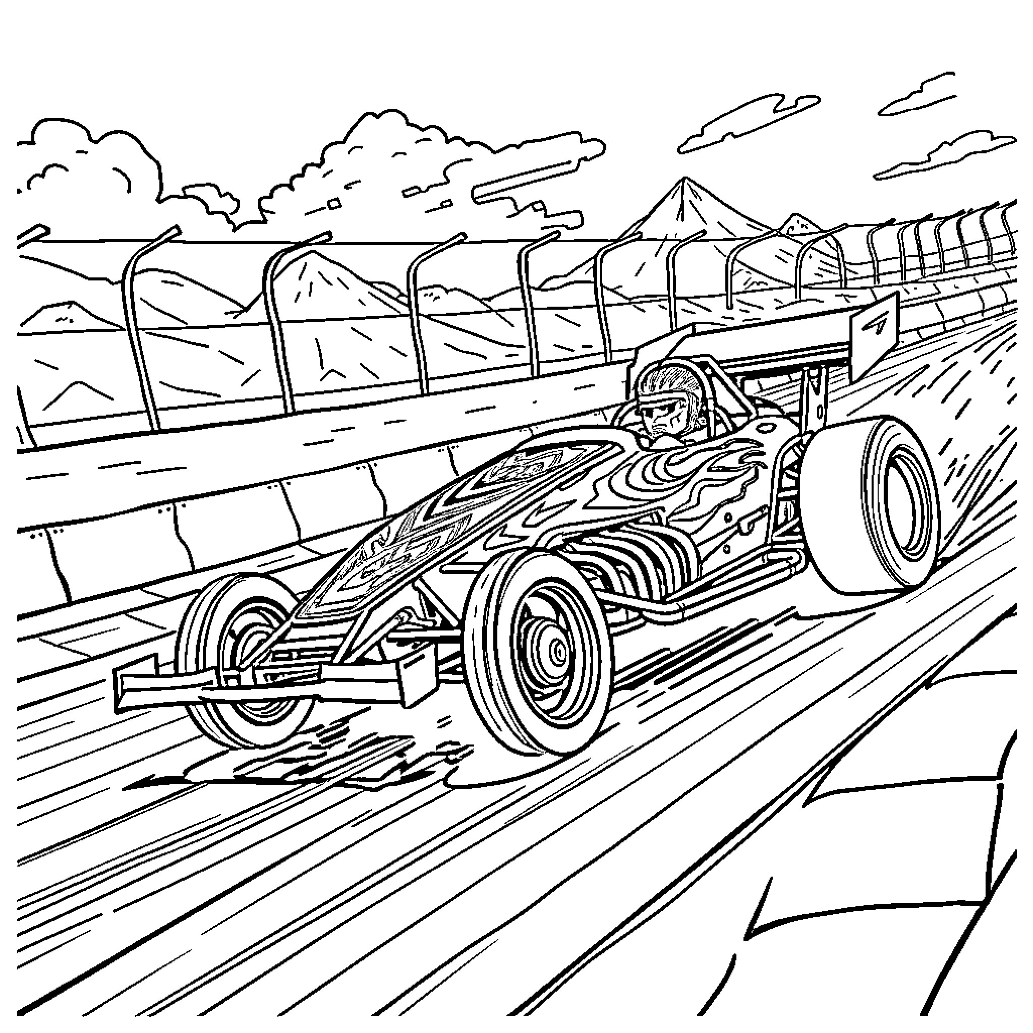 Best Sprint Car Coloring Pages (Free Printable PDF)