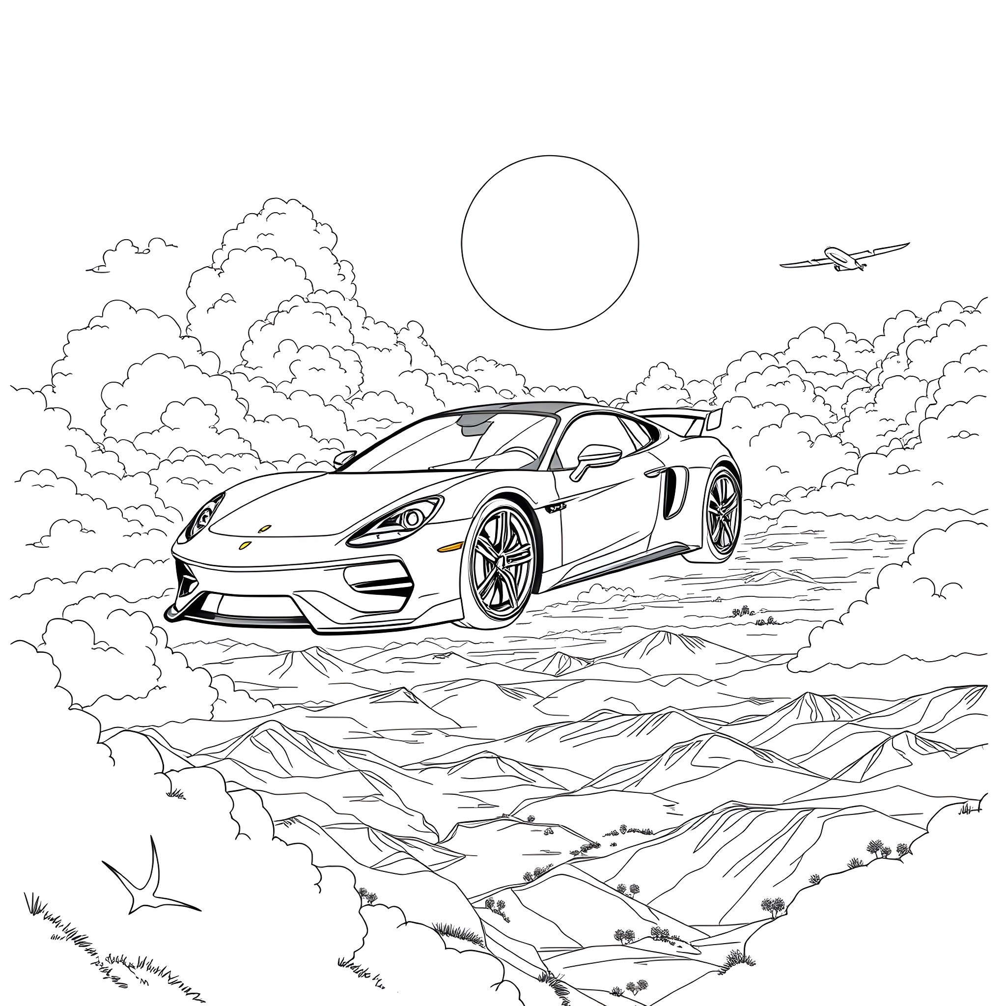 25 Best Flying Car Coloring Pages (Free Printable PDFs)