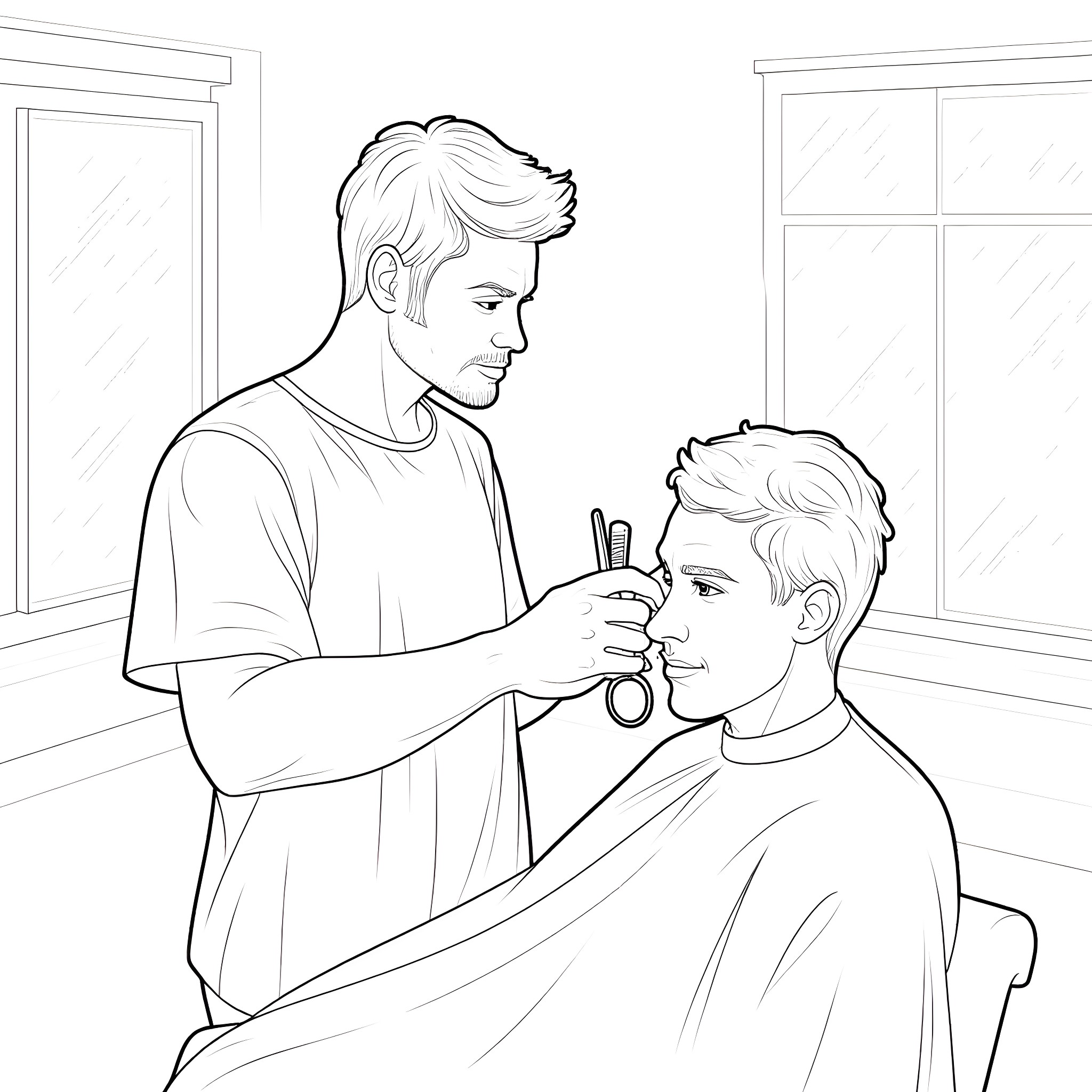 Best Barber Coloring Pages (Free Printable PDF)
