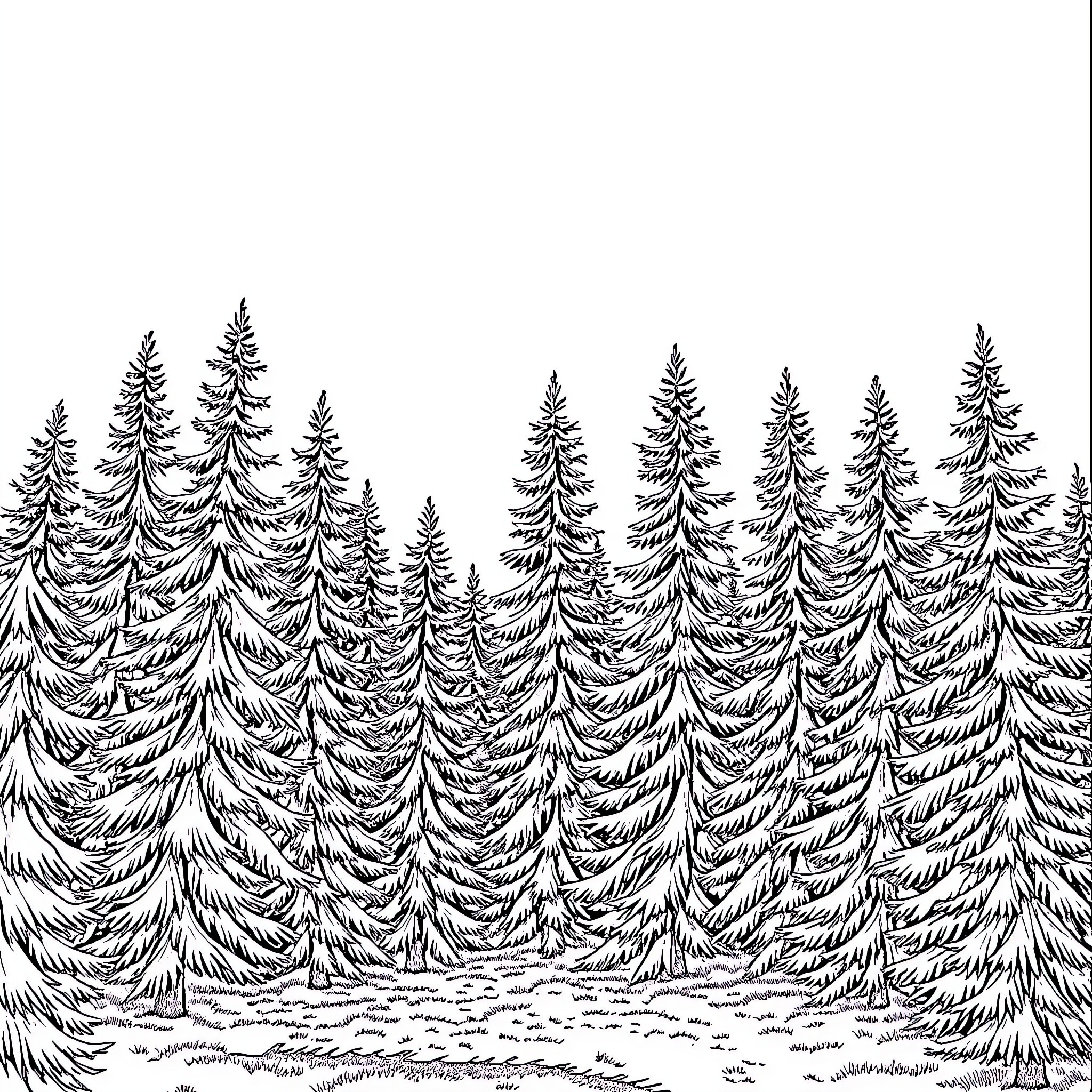 Best Fir Tree Coloring Pages (Free Printable PDF)