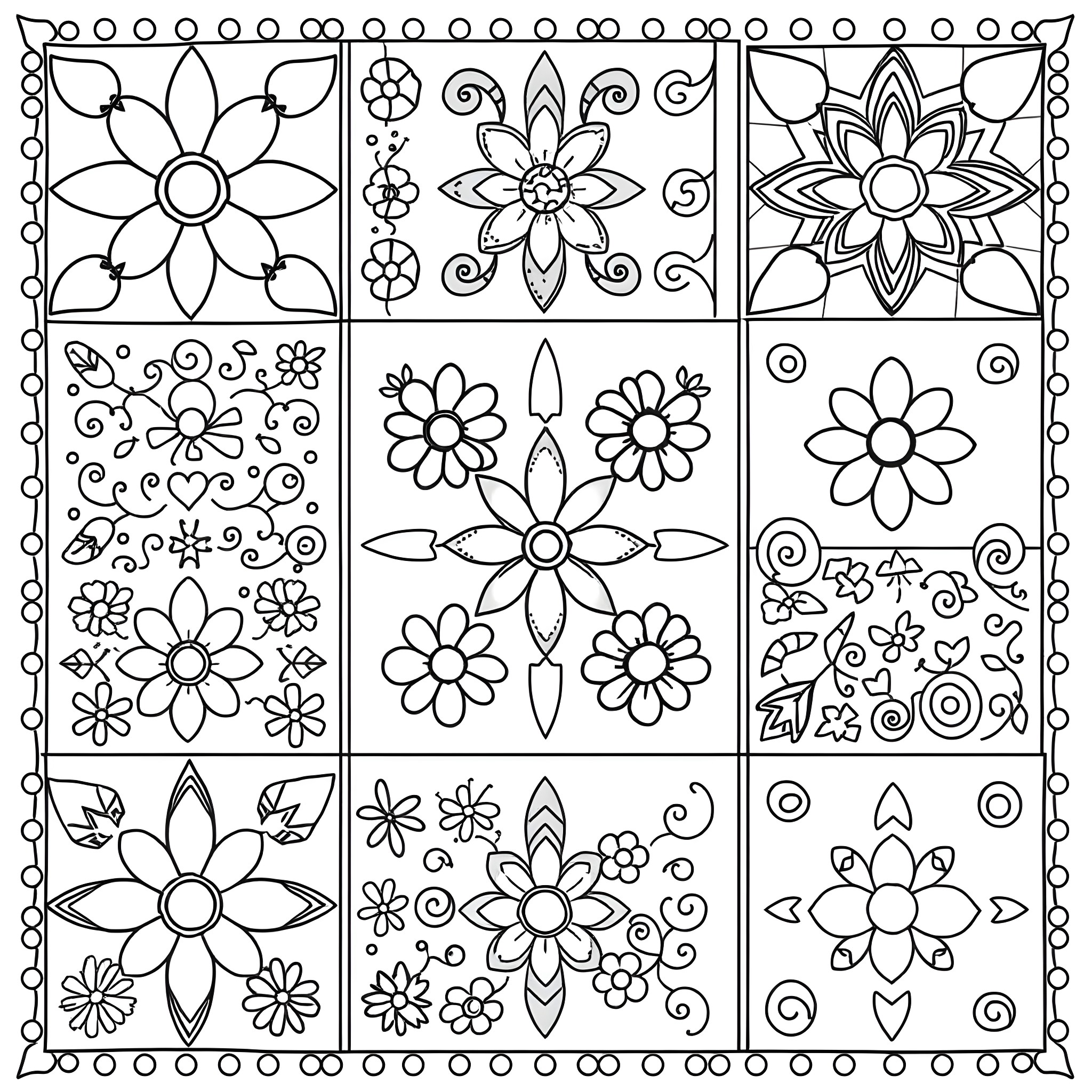 120 Best Patchwork Coloring Pages (Free Printable PDFs)