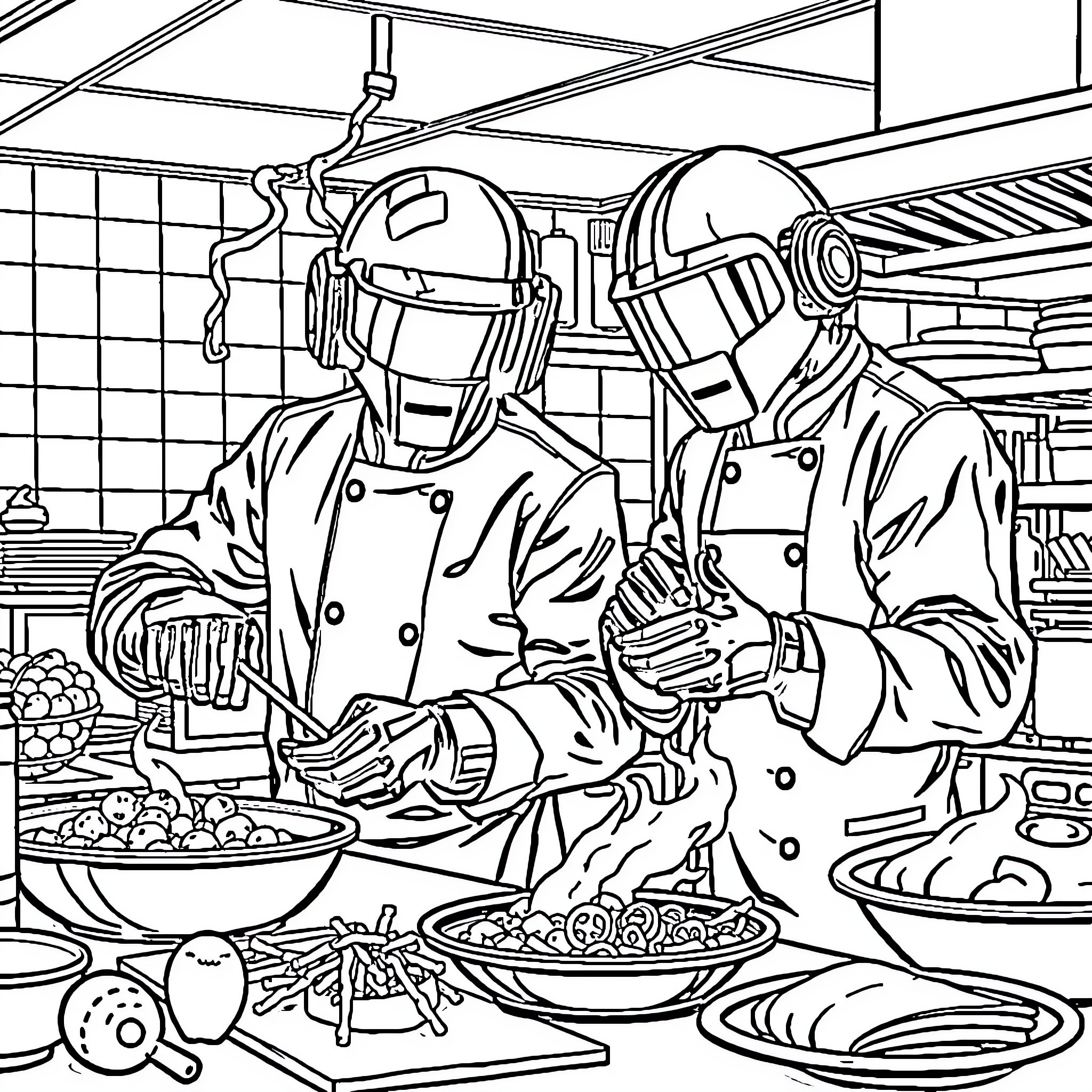 Best Daft Punk Coloring Pages (Free Printable PDF)