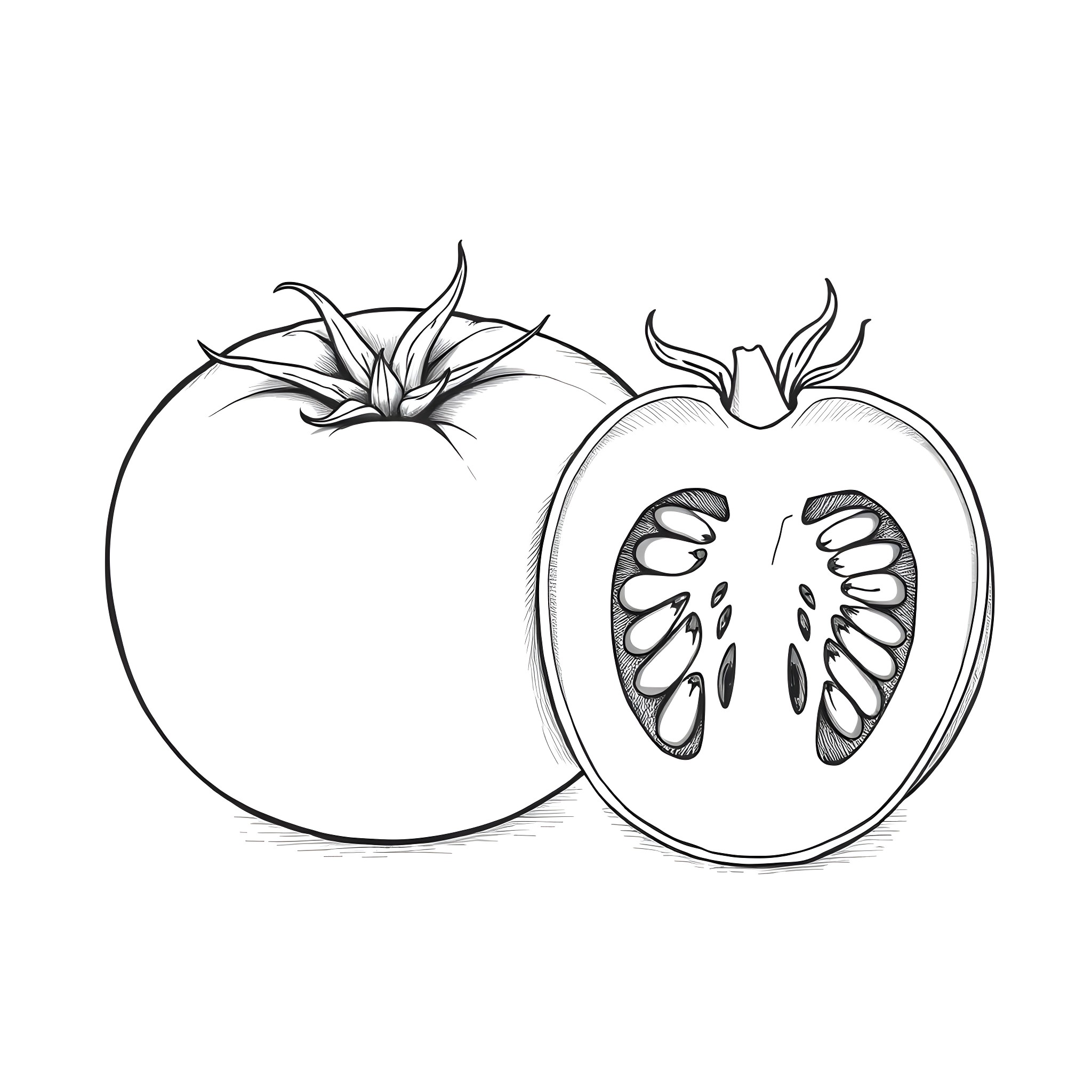 Best Tomato Coloring Pages (Free Printable PDF)
