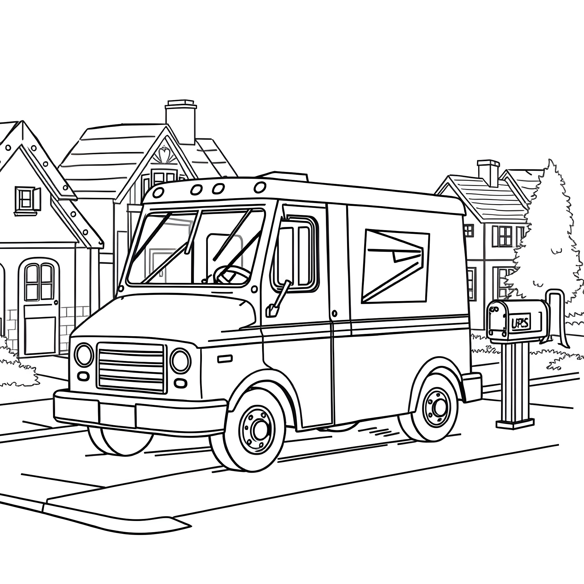 Best Postal Truck Coloring Pages (Free Printable PDF)