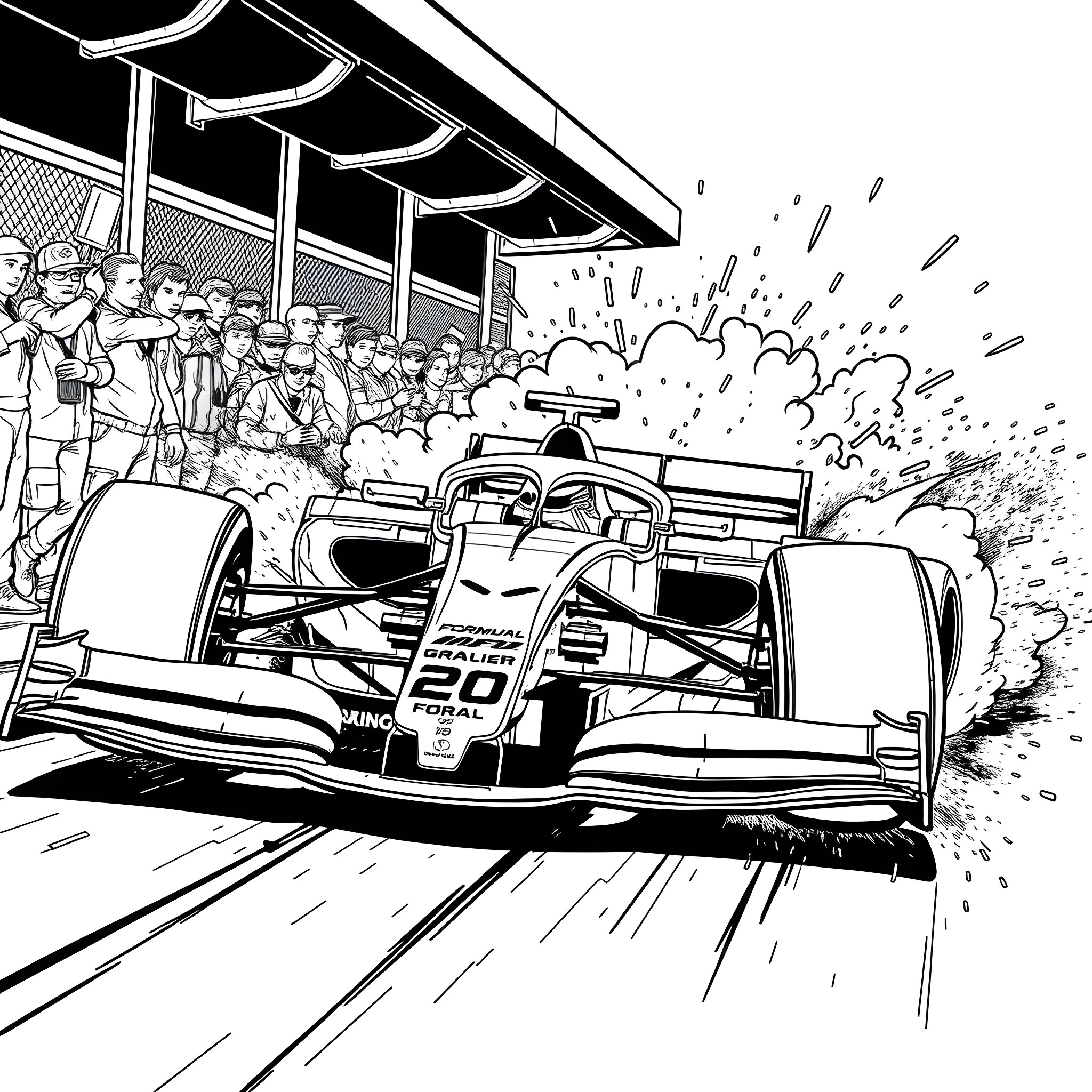 Best F1 Coloring Pages (Free Printable PDF)