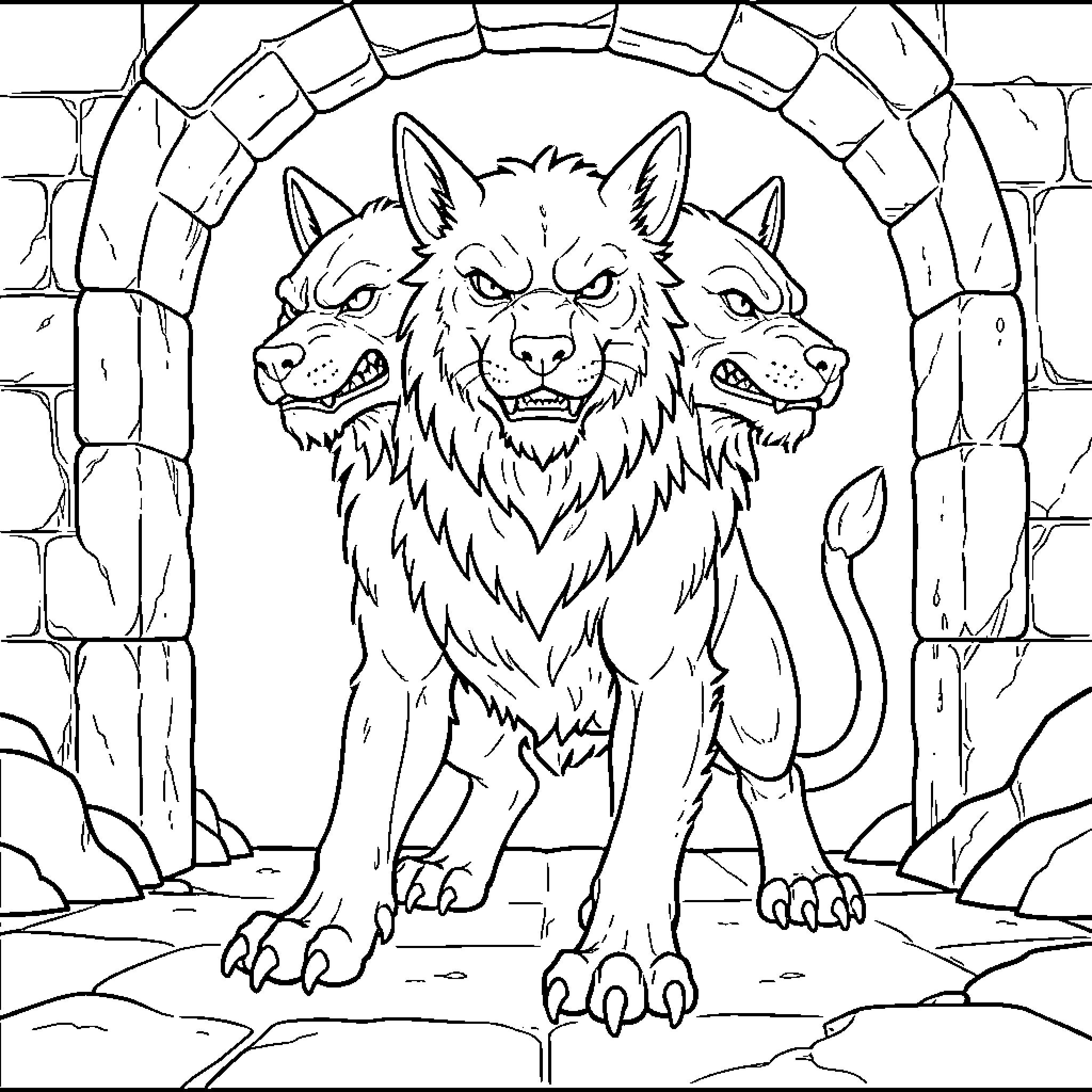 Best Cerberus Coloring Pages (Free Printable PDF)