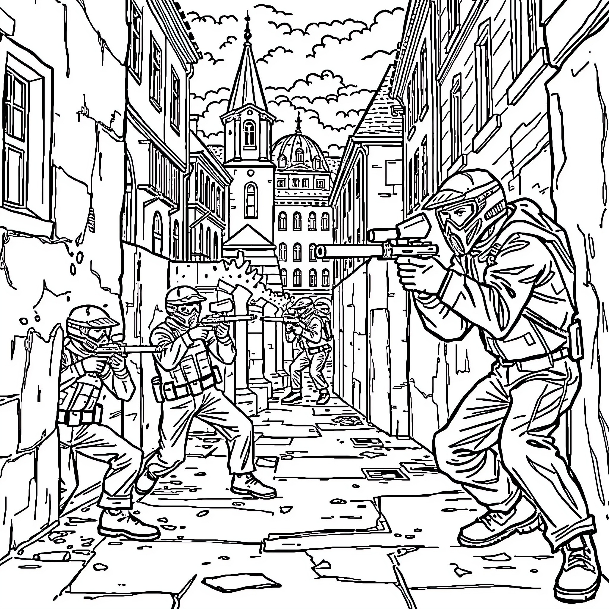 Best Paintball Coloring Pages (Free Printable PDF)